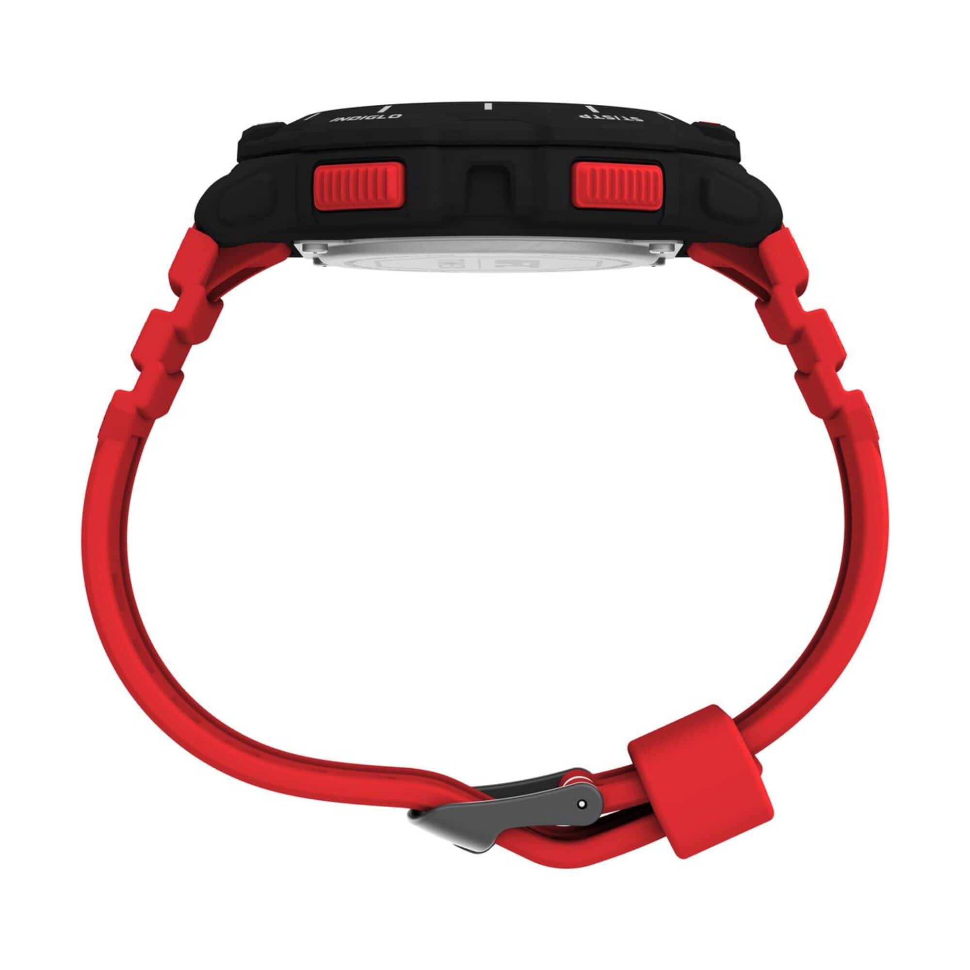 Best Buy: Timex Men's UFC Rumble 50mm Watch Red Strap Digital Dial Red ...