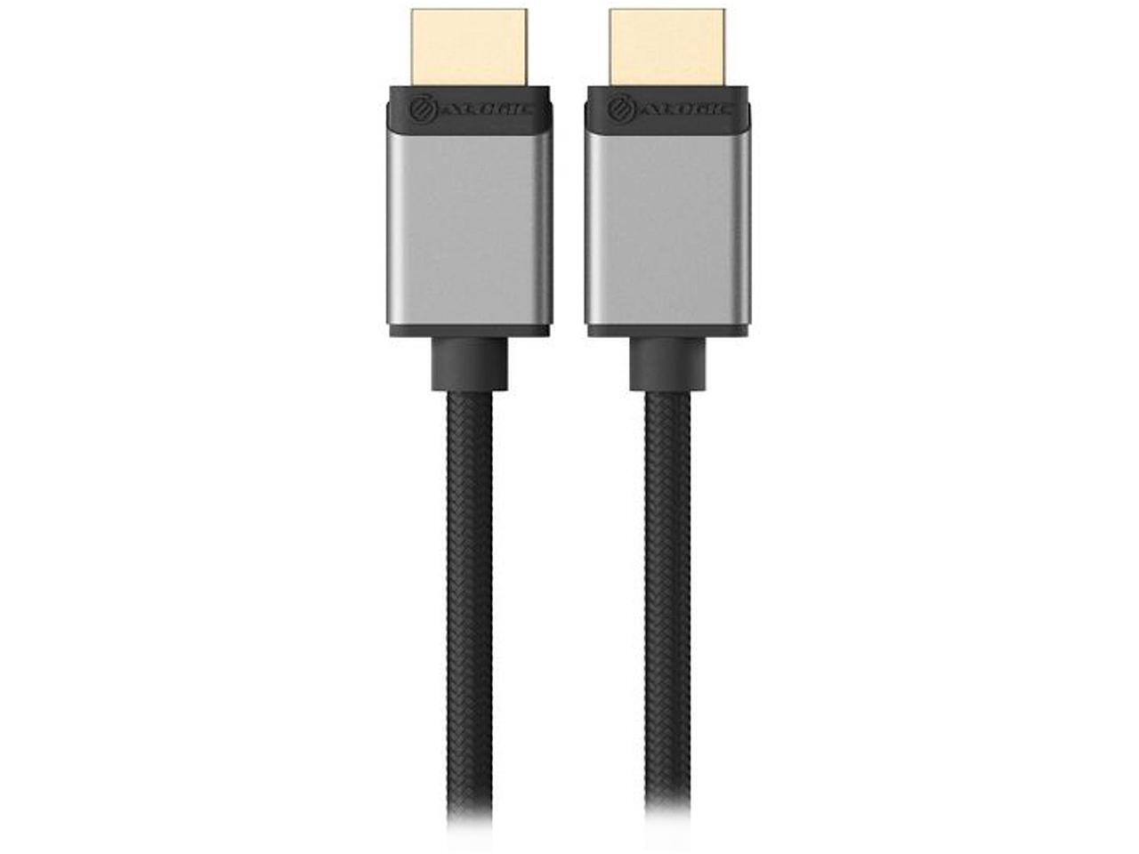 Alogic SSULHD02 SGR 6.56 ft. (2.0m) Space Grey Slim Super Ultra 8K HDMI ...