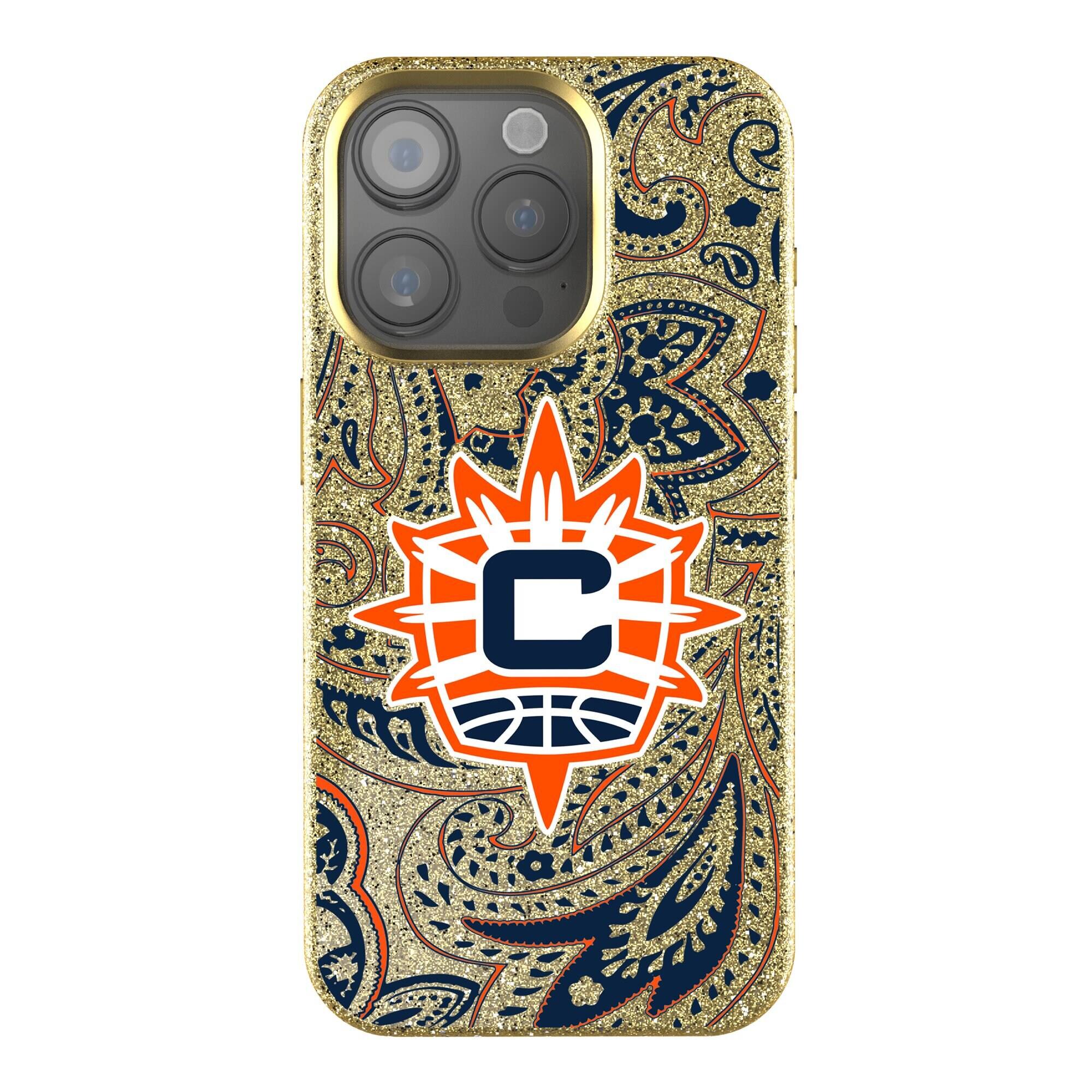 Keyscaper WNBA Connecticut Sun Paisley Bling iPhone Case 14 Pro Max ...