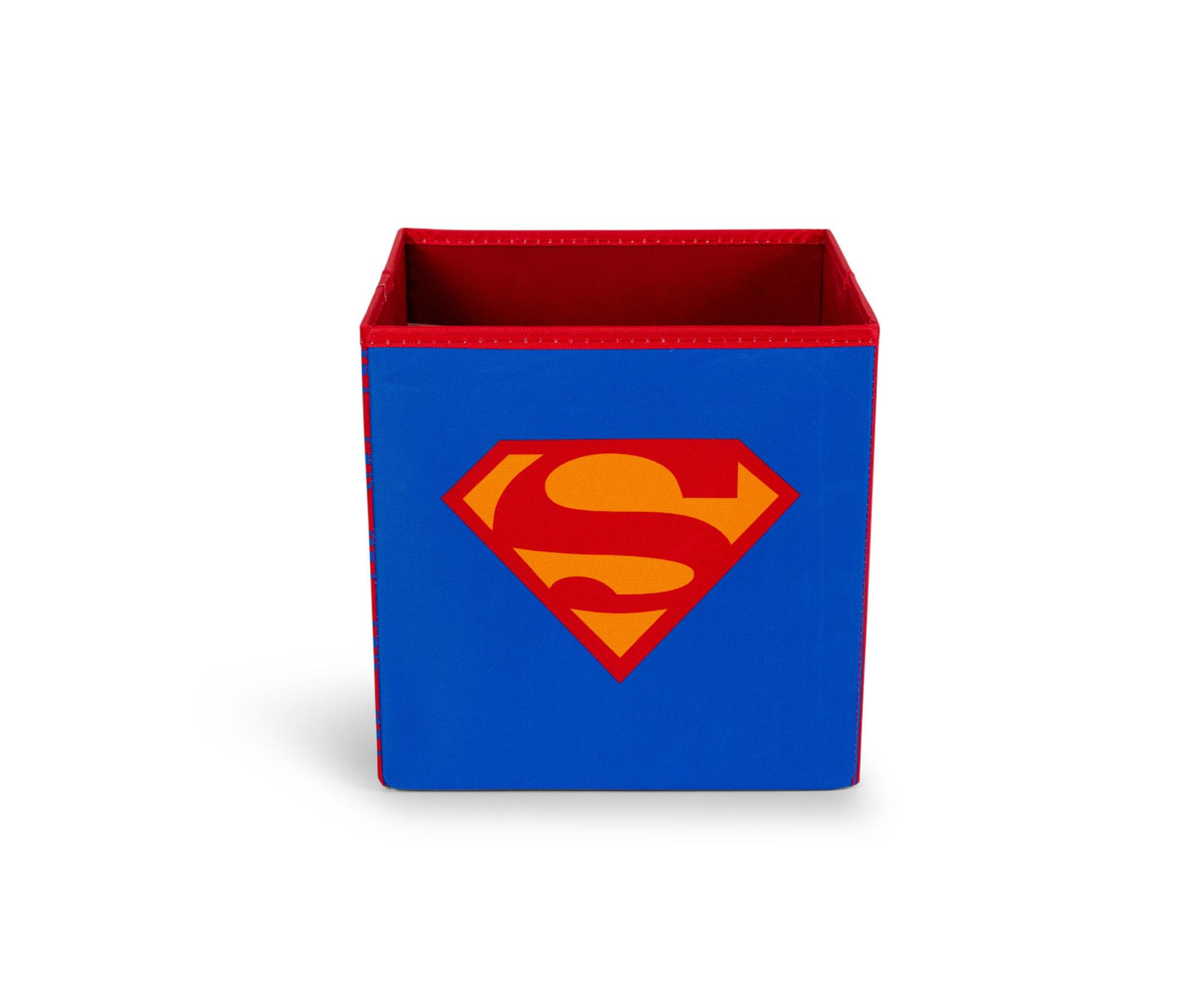 DC Universe DC Comics Superman Logo Storage Bin Cube Organizer | 11 ...