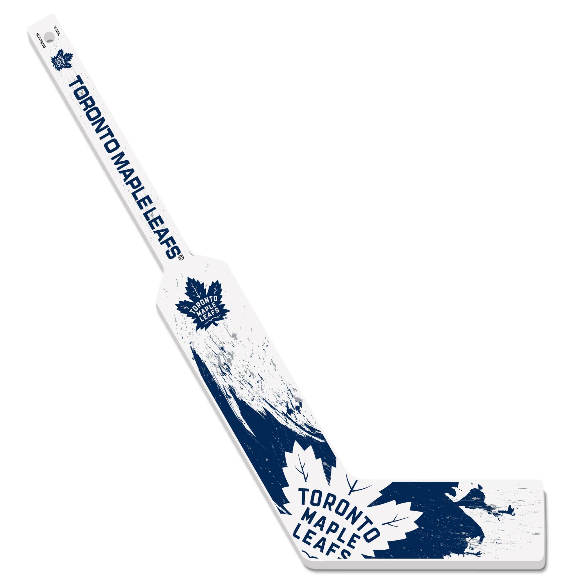 Mustang Drinkware Toronto Maple Leafs Goalie Splatter Mini Hockey Stick ...