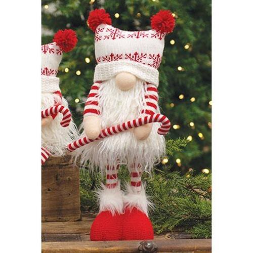 BreeBe *Candy Cane Standing Gnome Red, White GADC4398 - Best Buy