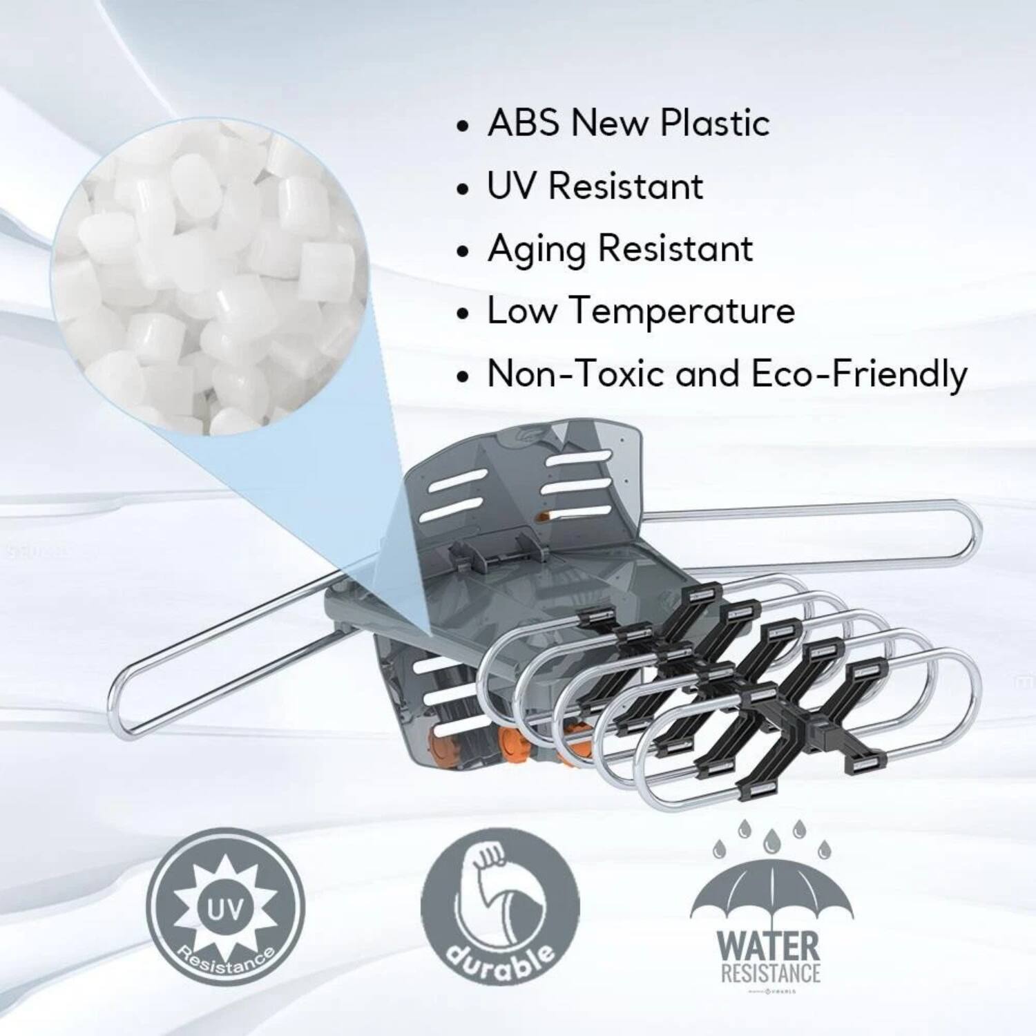 Stock Preferred 990 Mile HDTV Outdoor Amplified Digital TV Antenna Gray ...