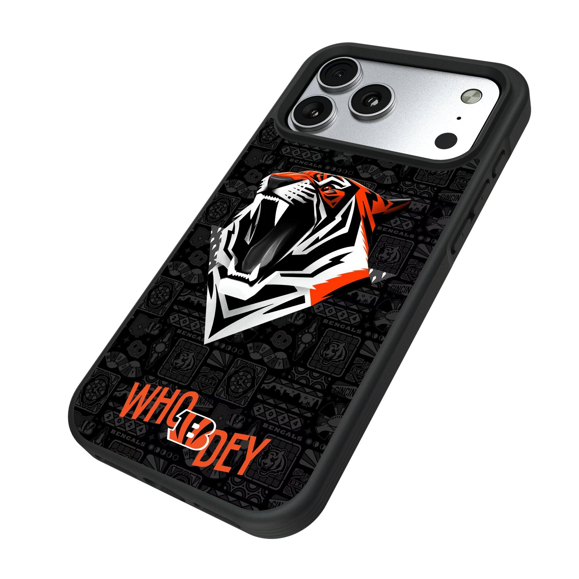 Keyscaper NFL Cincinnati Bengals Bump Case with 8.2ft Drop Protection ...
