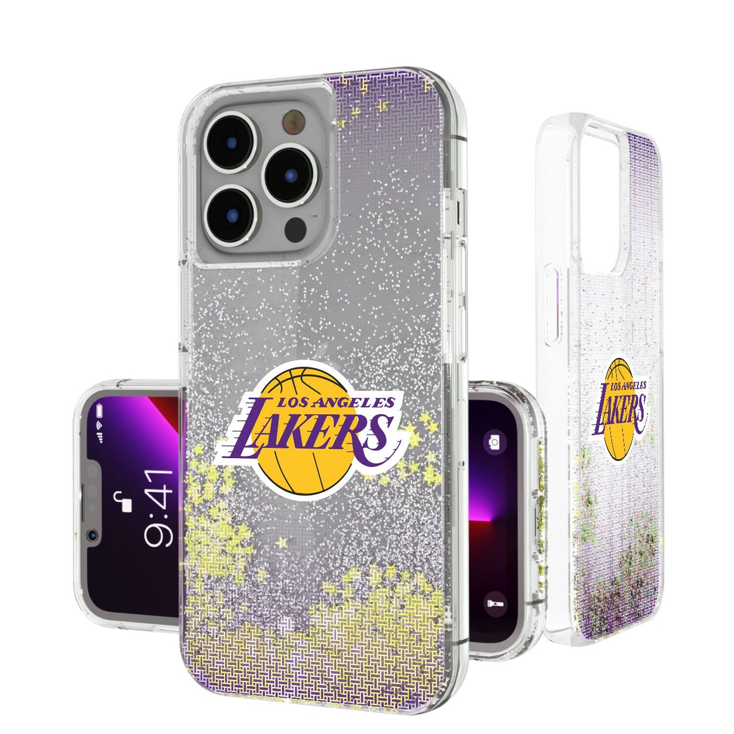 Keyscaper NBA Los Angeles Lakers Linen Logo iPhone Glitter Case 15 ...