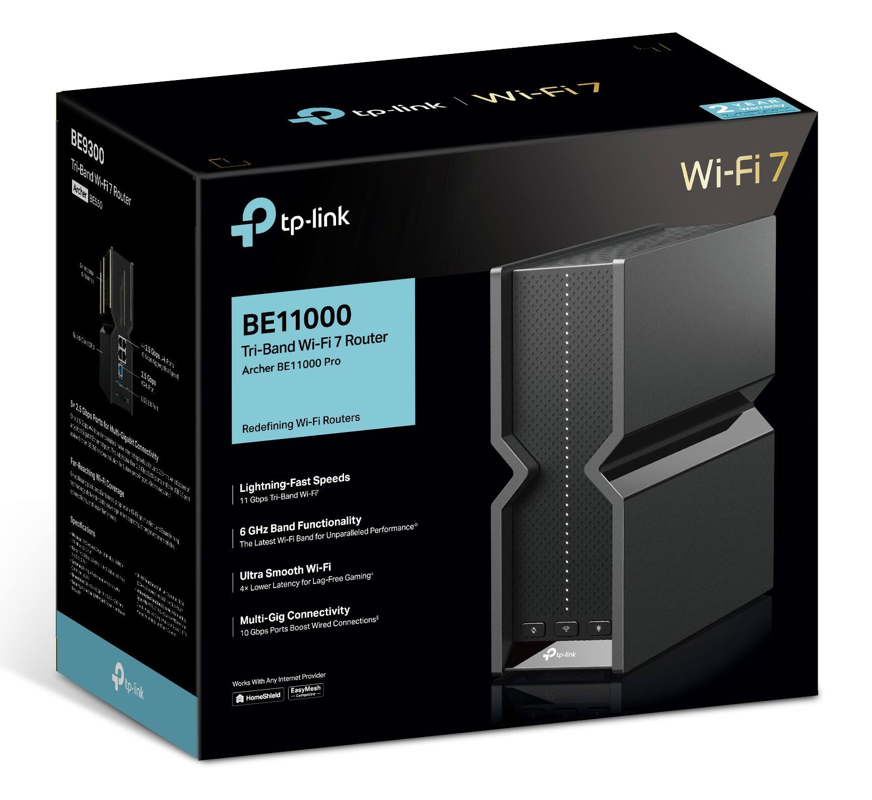 Customer Reviews: TP-Link Archer BE11000 Tri-Band Wi-Fi 7 Router Black ...