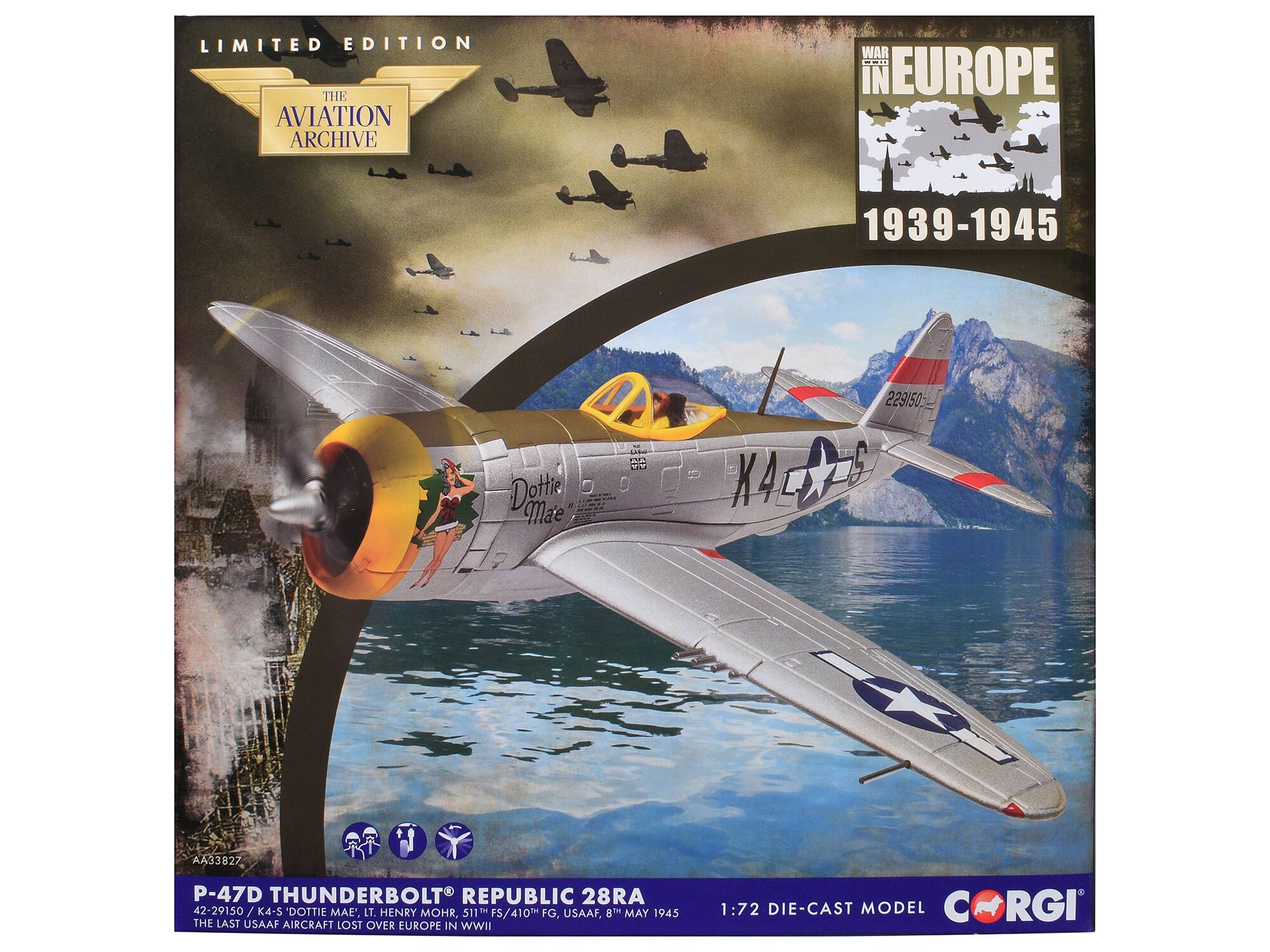 Corgi Republic P 47D Thunderbolt 28RA "Dottie Mae" 511th FS 405th FG ...