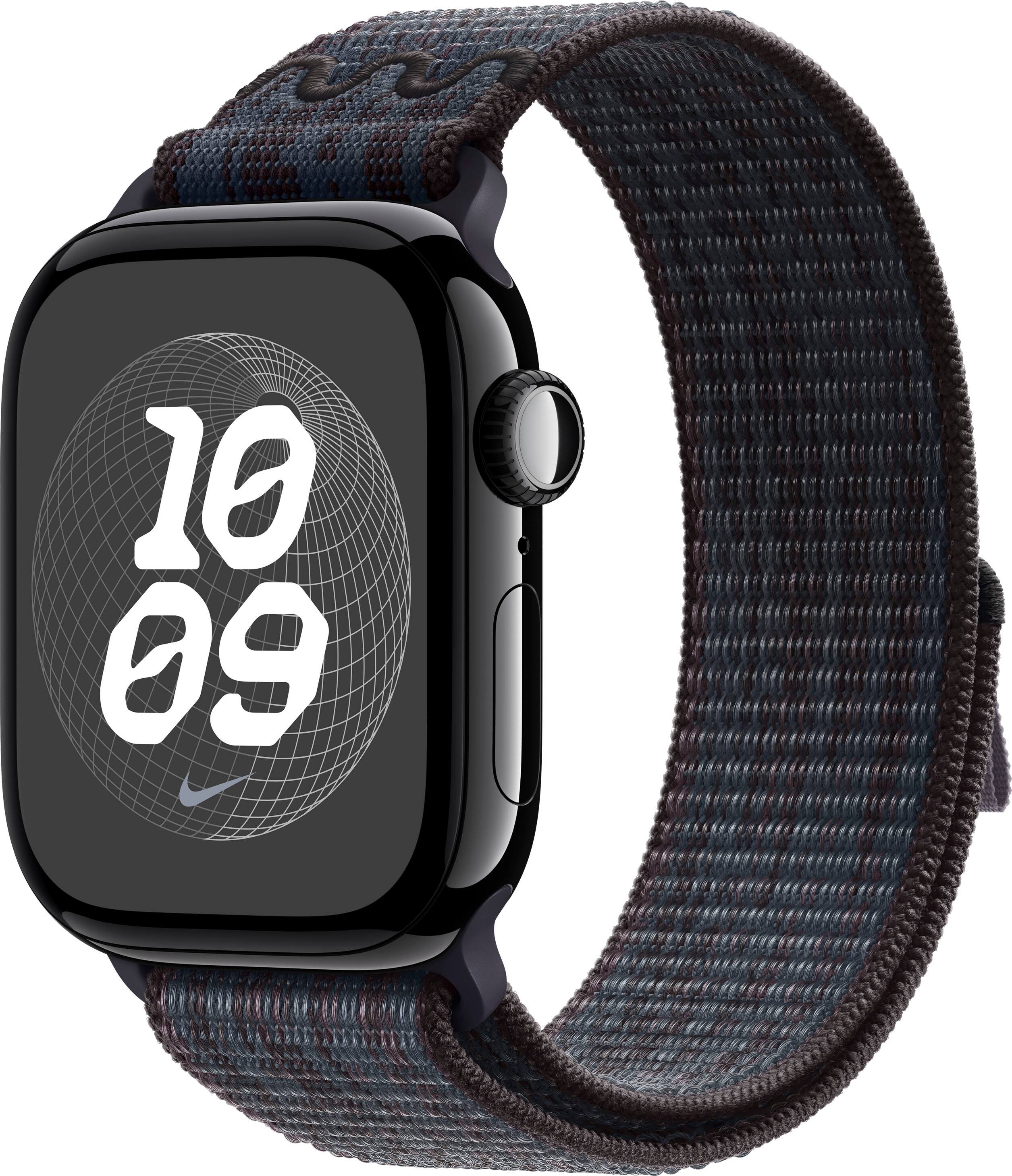 Apple 42mm Black/Blue Nike Sport Loop MYJA3AM/A - Best Buy