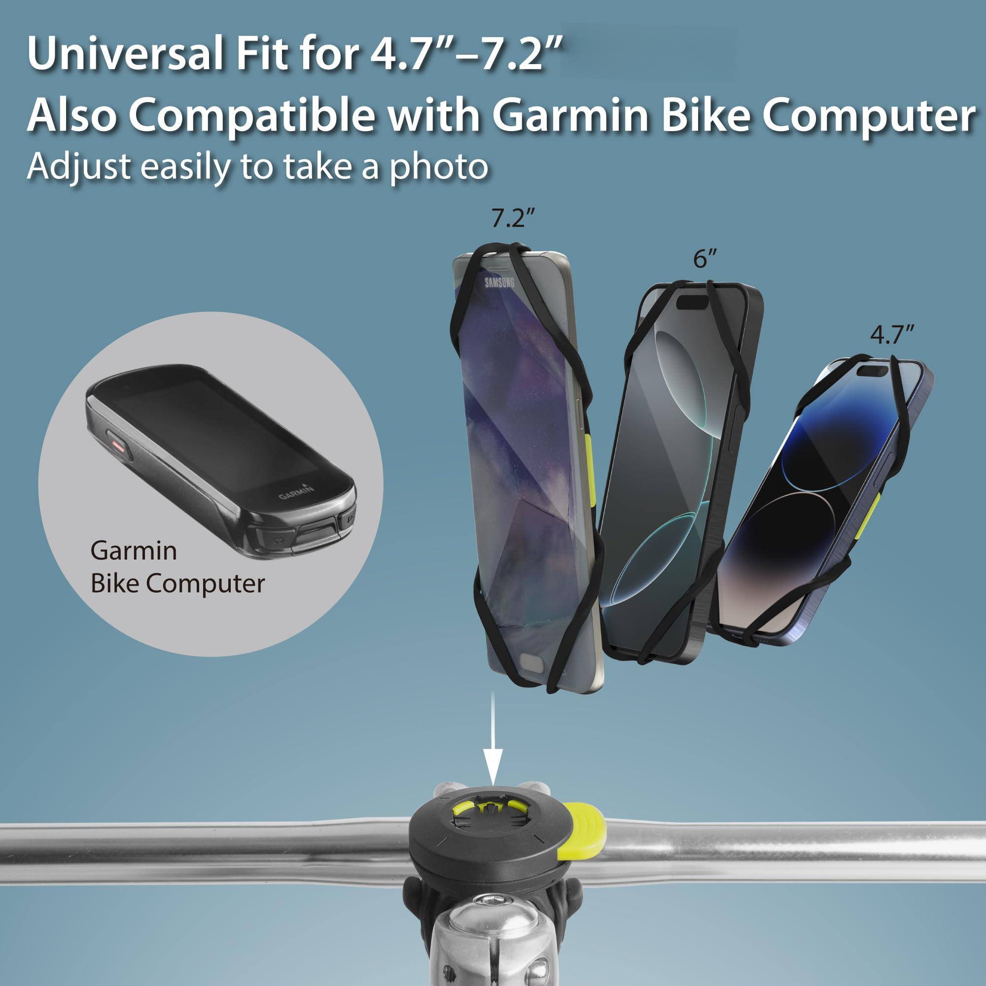 PO3TICJUNKI3 Bike Tie Connect Kit 3 Magnetic Bicycle Phone Mount For Stem Detachable 360 ...