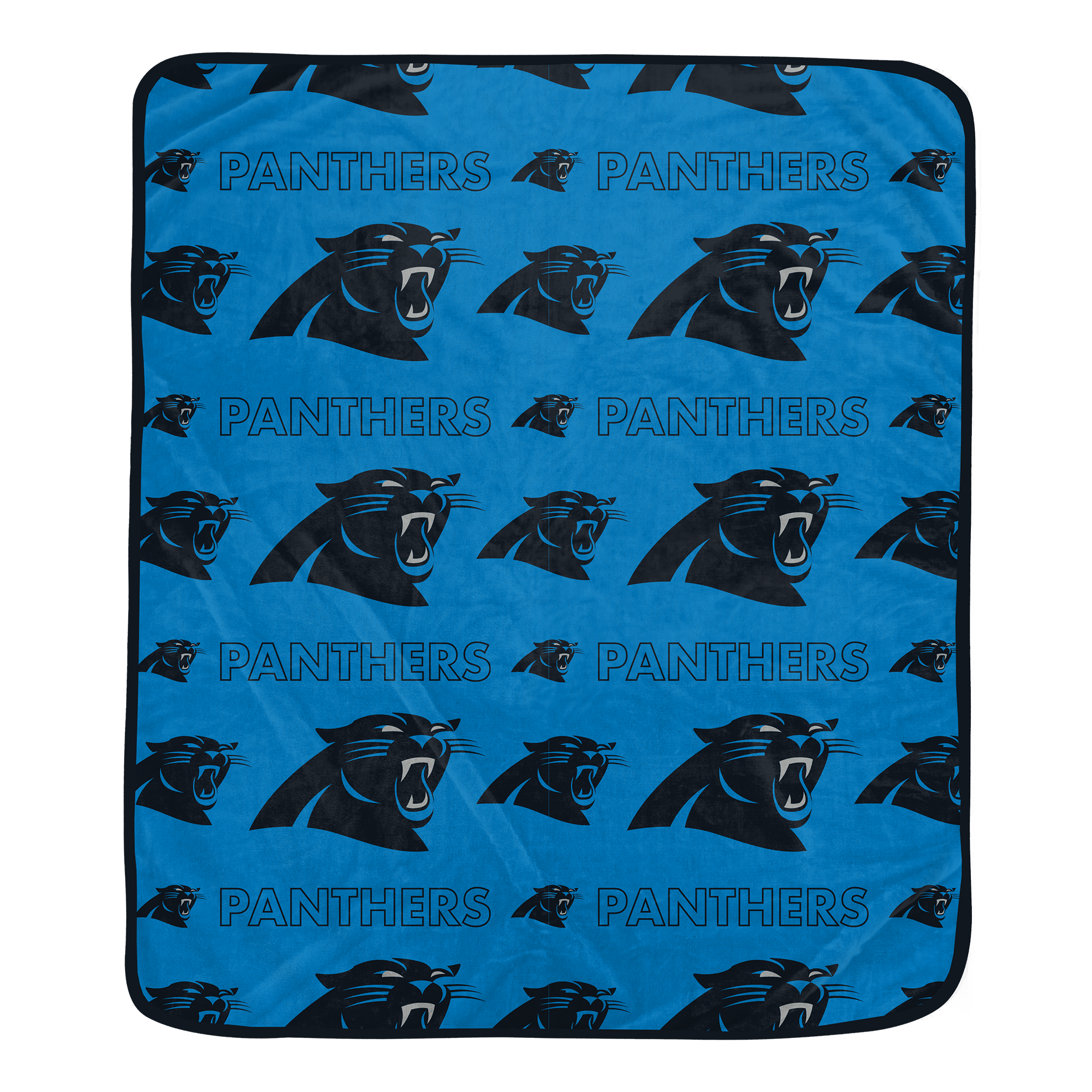 Pegasus Carolina Panthers 50" x 60" Repeat Big Logo Wordmark Ultra Soft ...