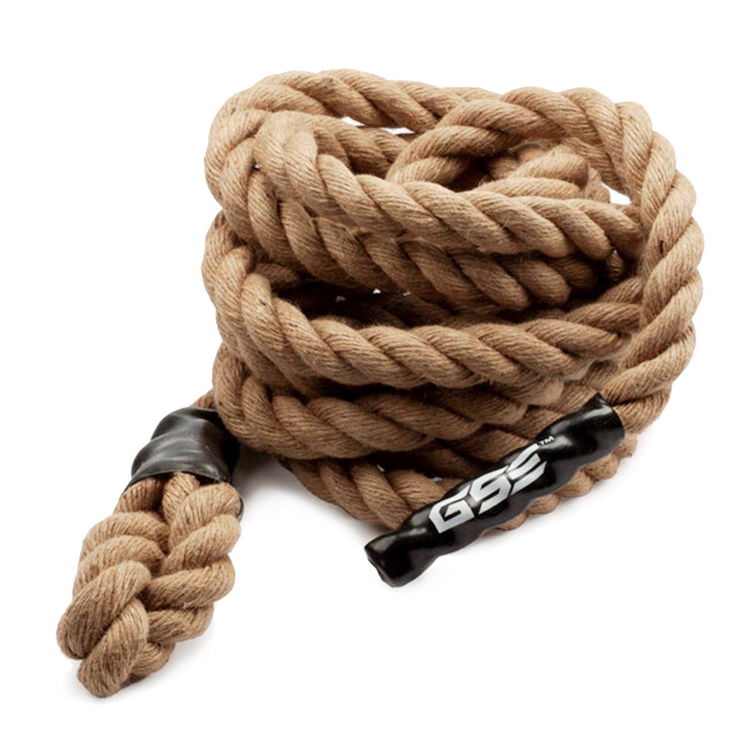 GSE Games & Sports Expert Gym Sisal Climbing Rope, 1.5" Diameter ...
