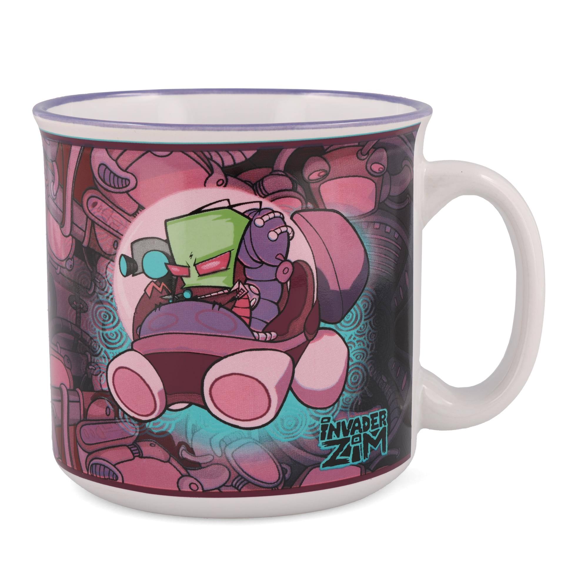 Silver Buffalo Invader Zim Voot Cruiser Ceramic Camper Mug | Holds 20 ...