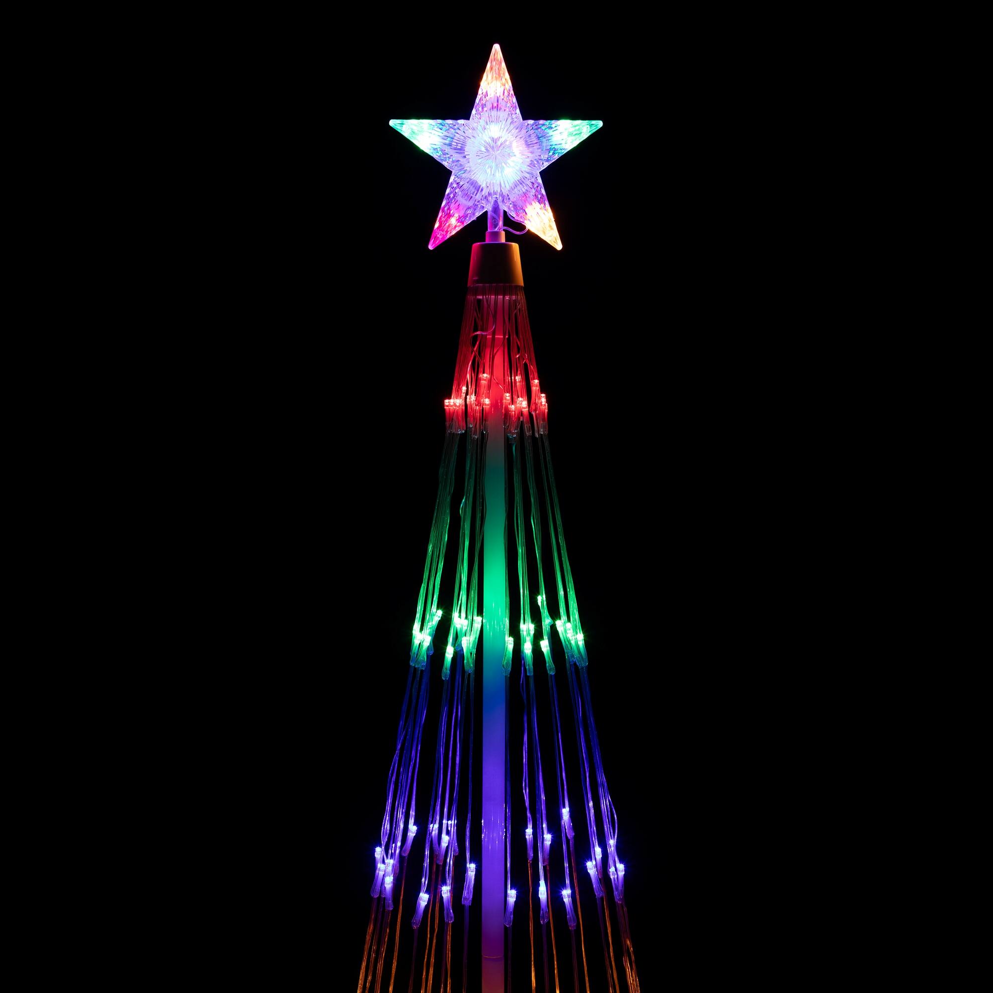 Northlight LED Lighted Multi Function Outdoor Christmas Cone Tree 6 ...