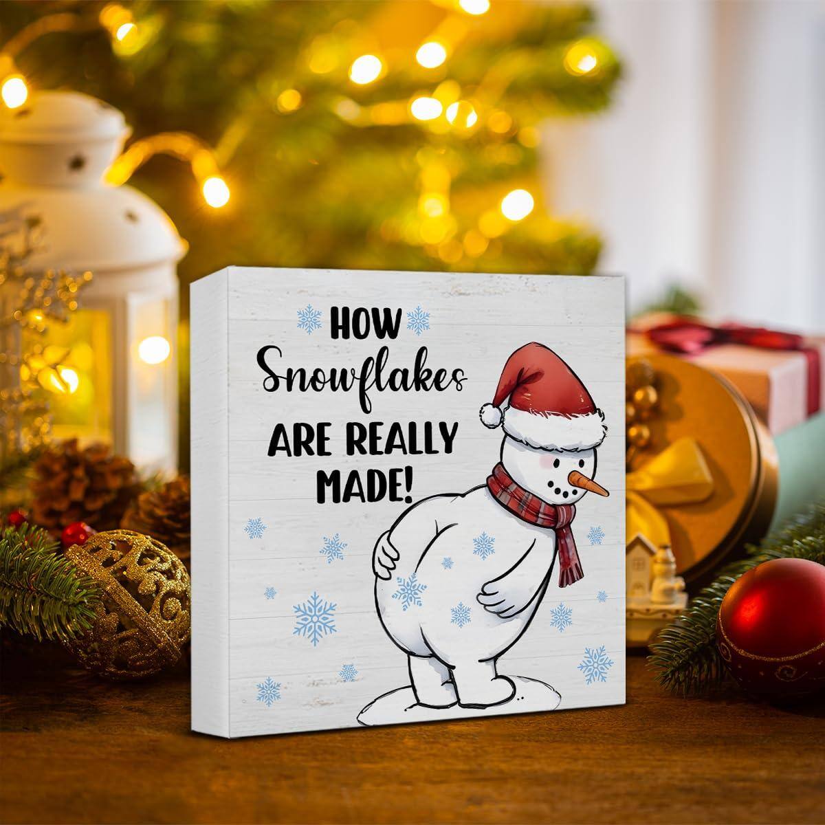 Paradigms Interiors Funny Christmas Decorations Gag Gifts Snowman Decor ...