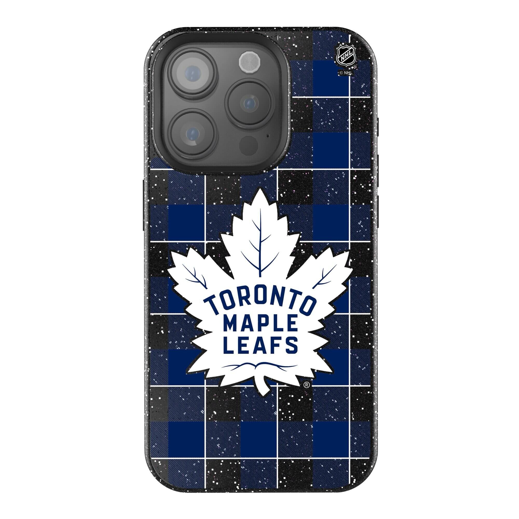 Keyscaper NHL Toronto Maple Leafs Plaid Bling iPhone Case 14 Pro Max ...