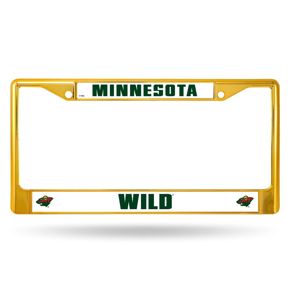 Rico Industries Minnesota Wild Chrome Metal (Gold Painted) License ...