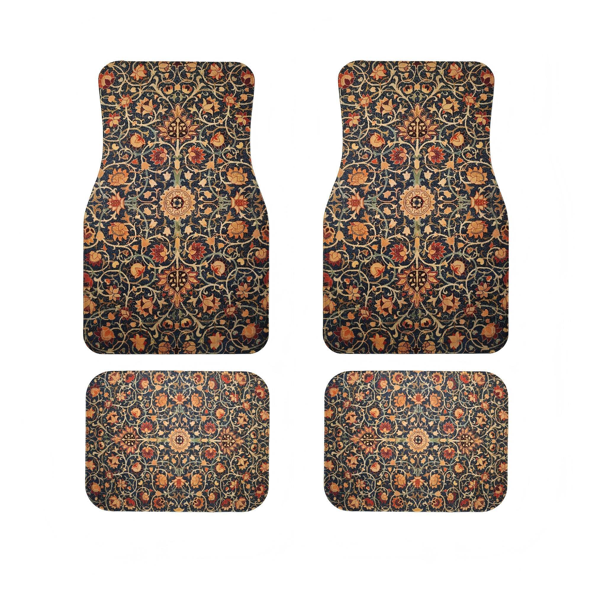 Dazzling Pops Vingtage Boho Car Floor Mats non slip Rubber ing 26 Set ...