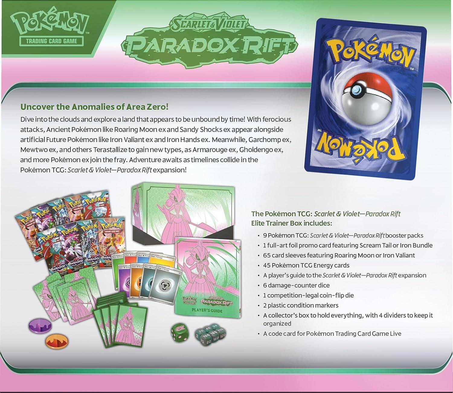 Pokémon Pokemon TCG: Scarlet & Violet Paradox RIFT Elite Trainer Box ...