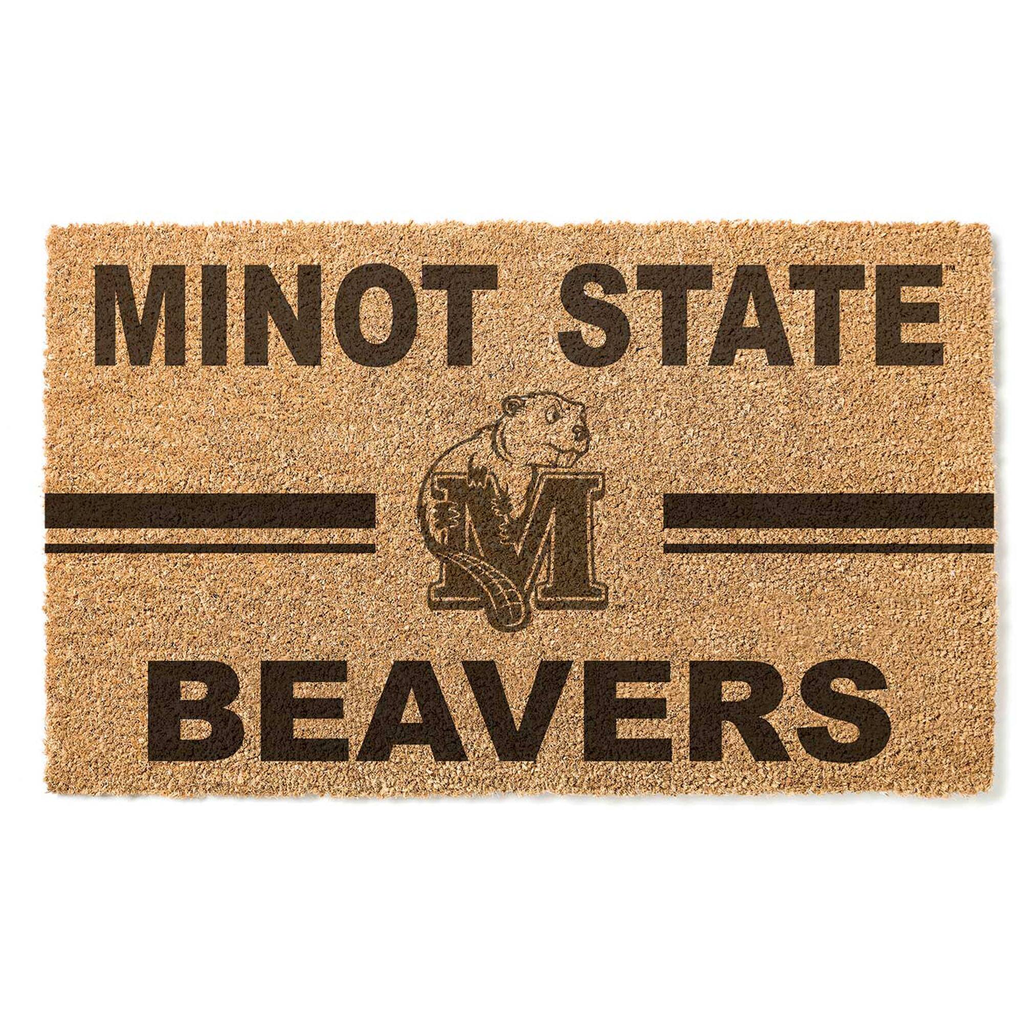 Jardine Minot State Beavers 18" x 30" Team Logo Doormat Brown 5186268 - Best Buy