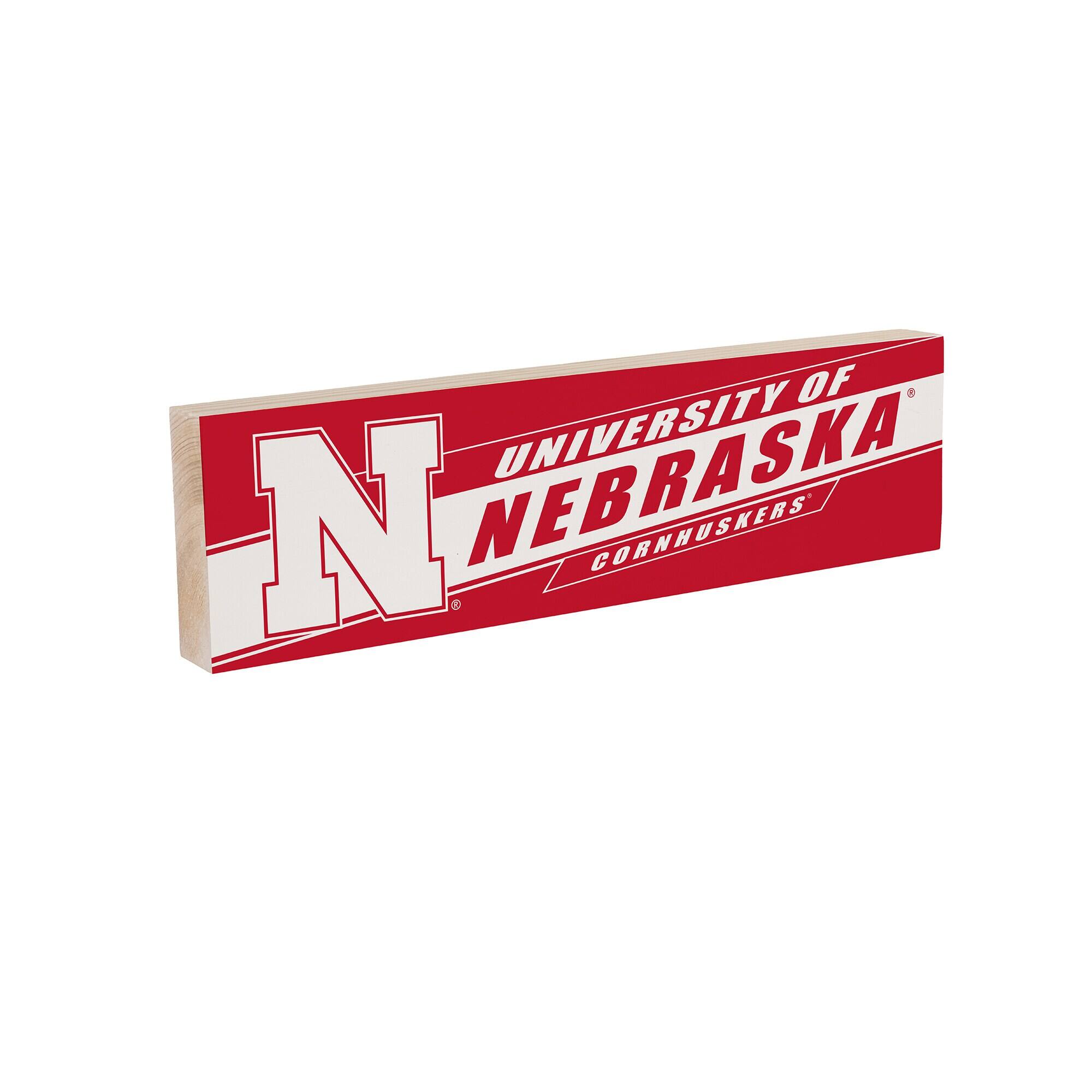 Evergreen Enterprises Nebraska Huskers 5" x 18" Shadow Logo Wood Mantle ...