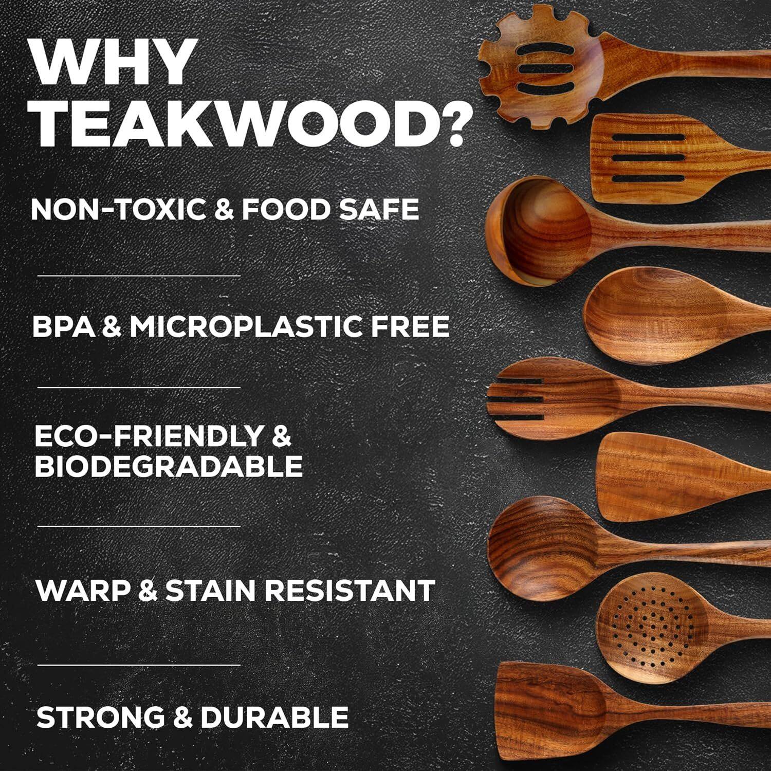 WHY TEAKWOOD? NON-TOXIC & FOOD SAFE BPA & MICROPLASTIC FREE ECO ...