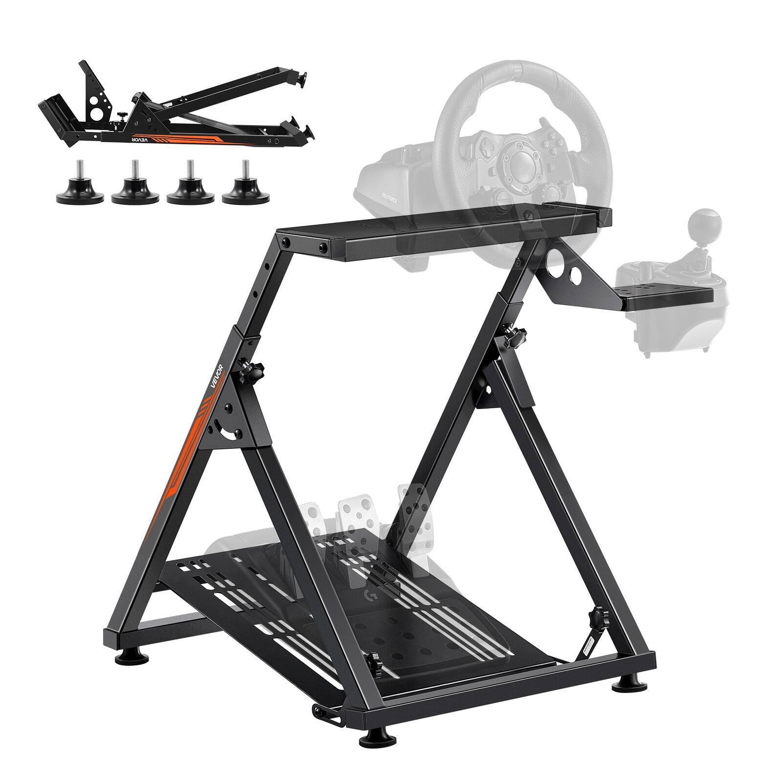 VEVOR Racing Wheel Stand, Adjustable & Foldable Simulator Stand for ...