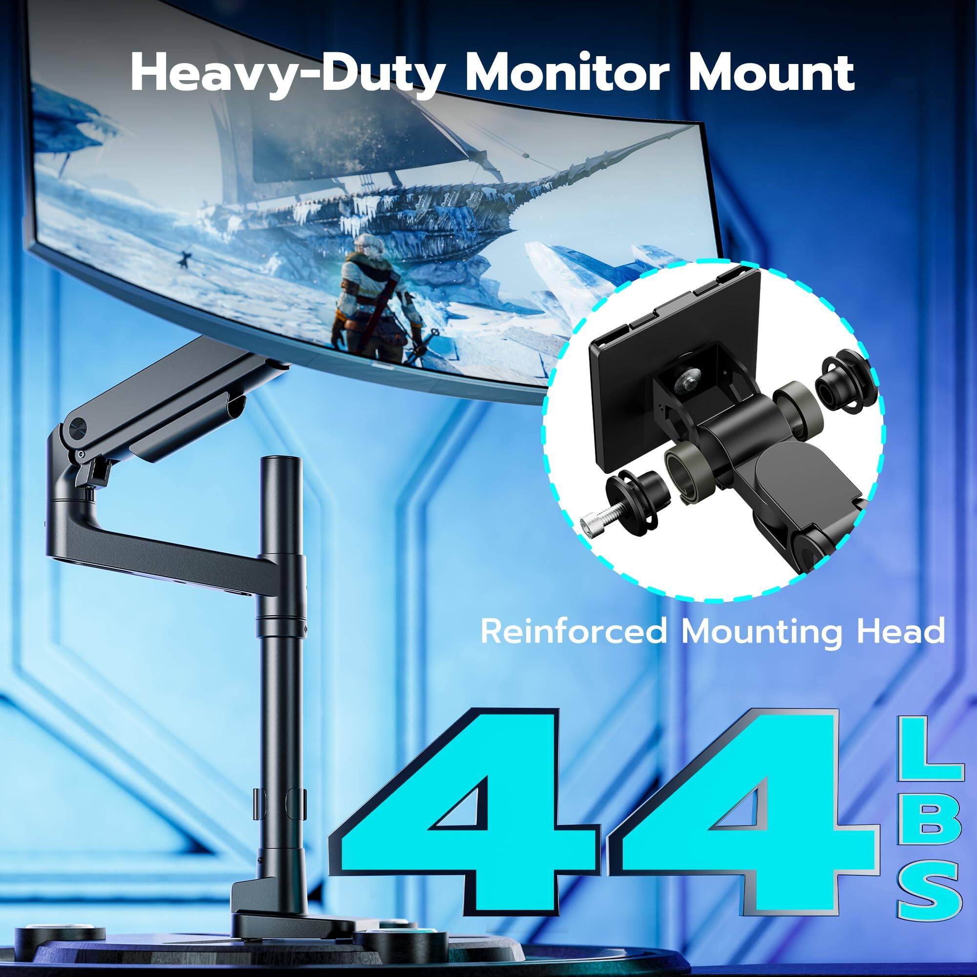 Hirose Alice Heavy duty Monitor Mount For 17 49 Inches Ultrawide Curved ...