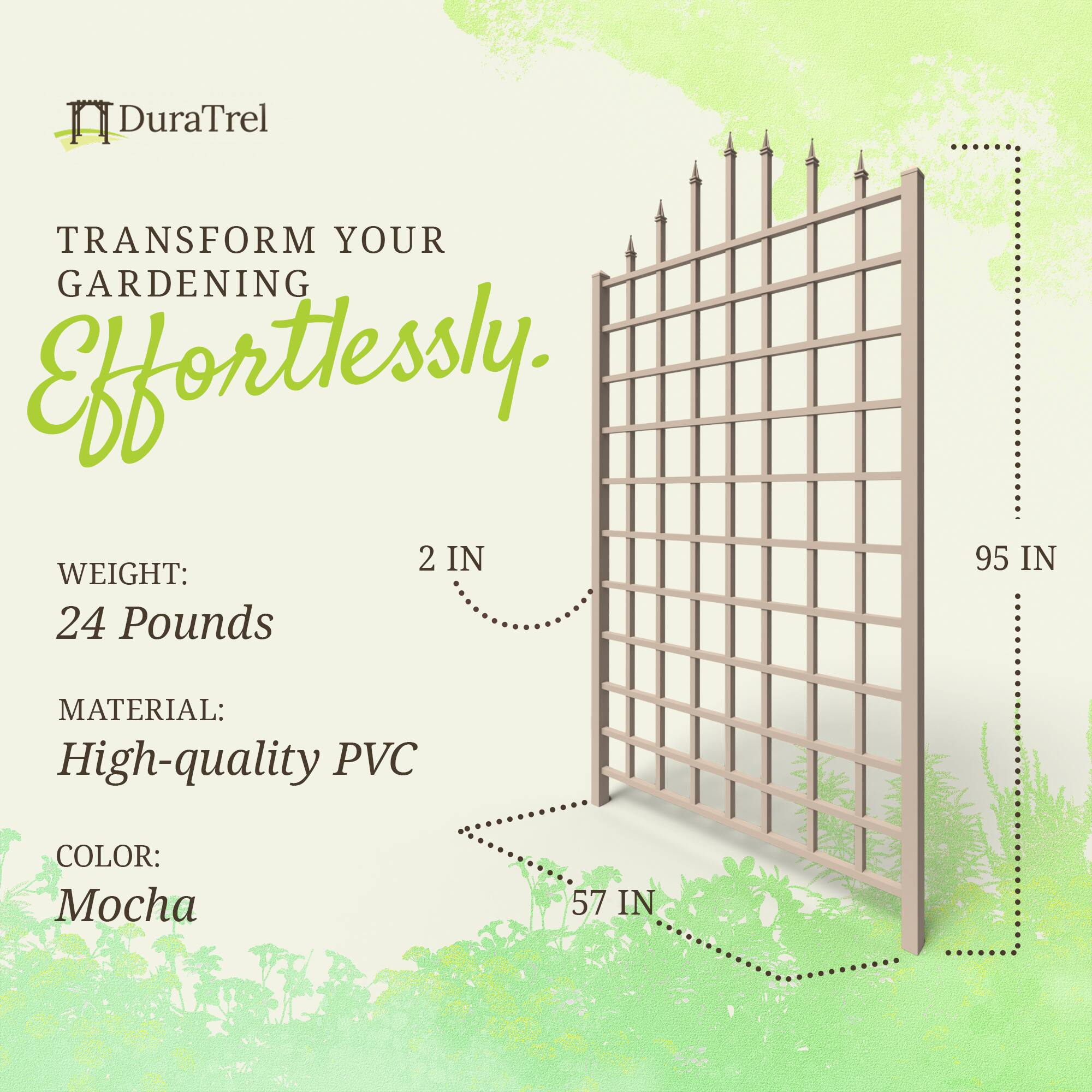 Dura Trel Winchester 57 x 95 Inch PVC Vinyl Outdoor Garden Patio ...