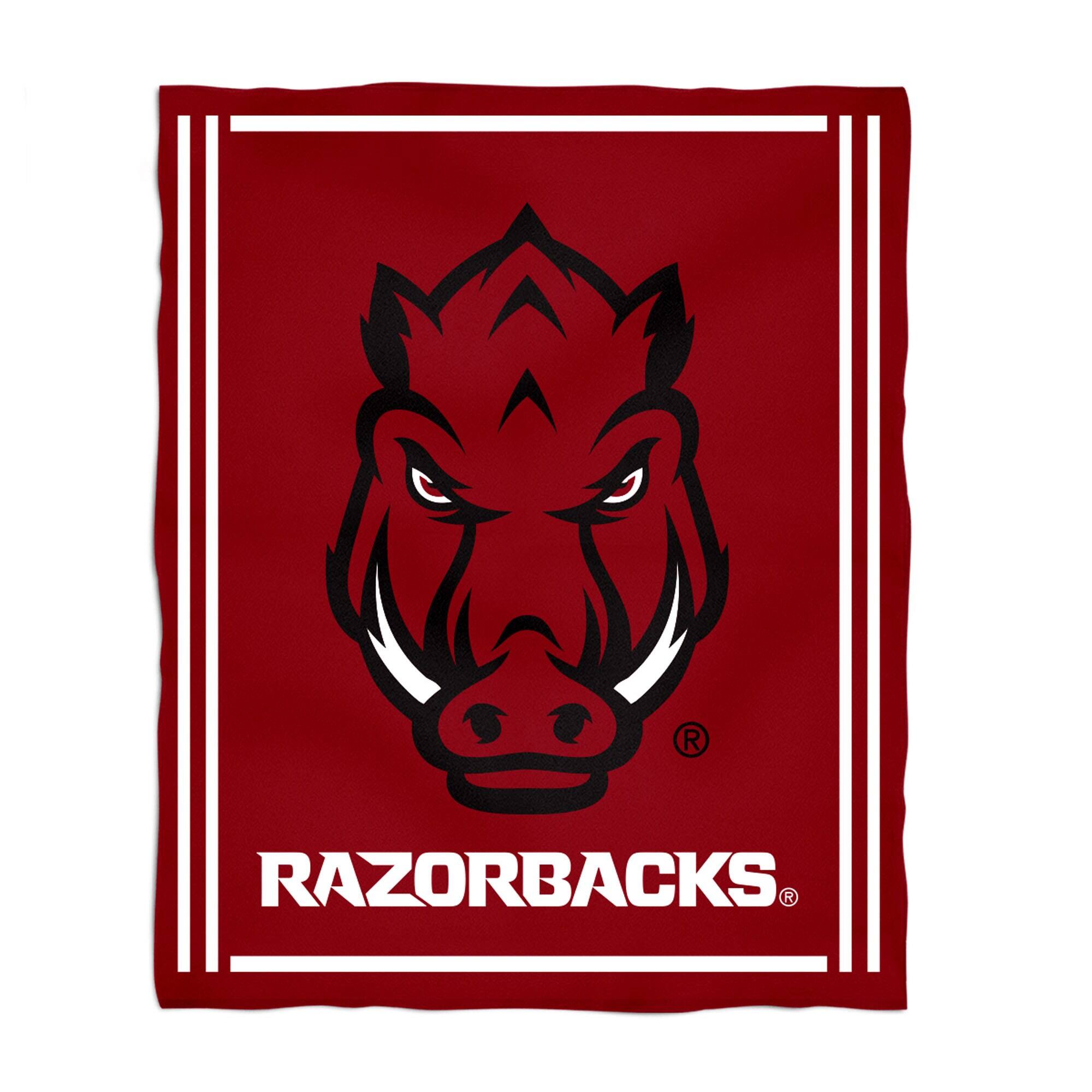 Vive La Fete Arkansas Razorbacks 36'' x 48'' Big Mascot Blanket Red ...