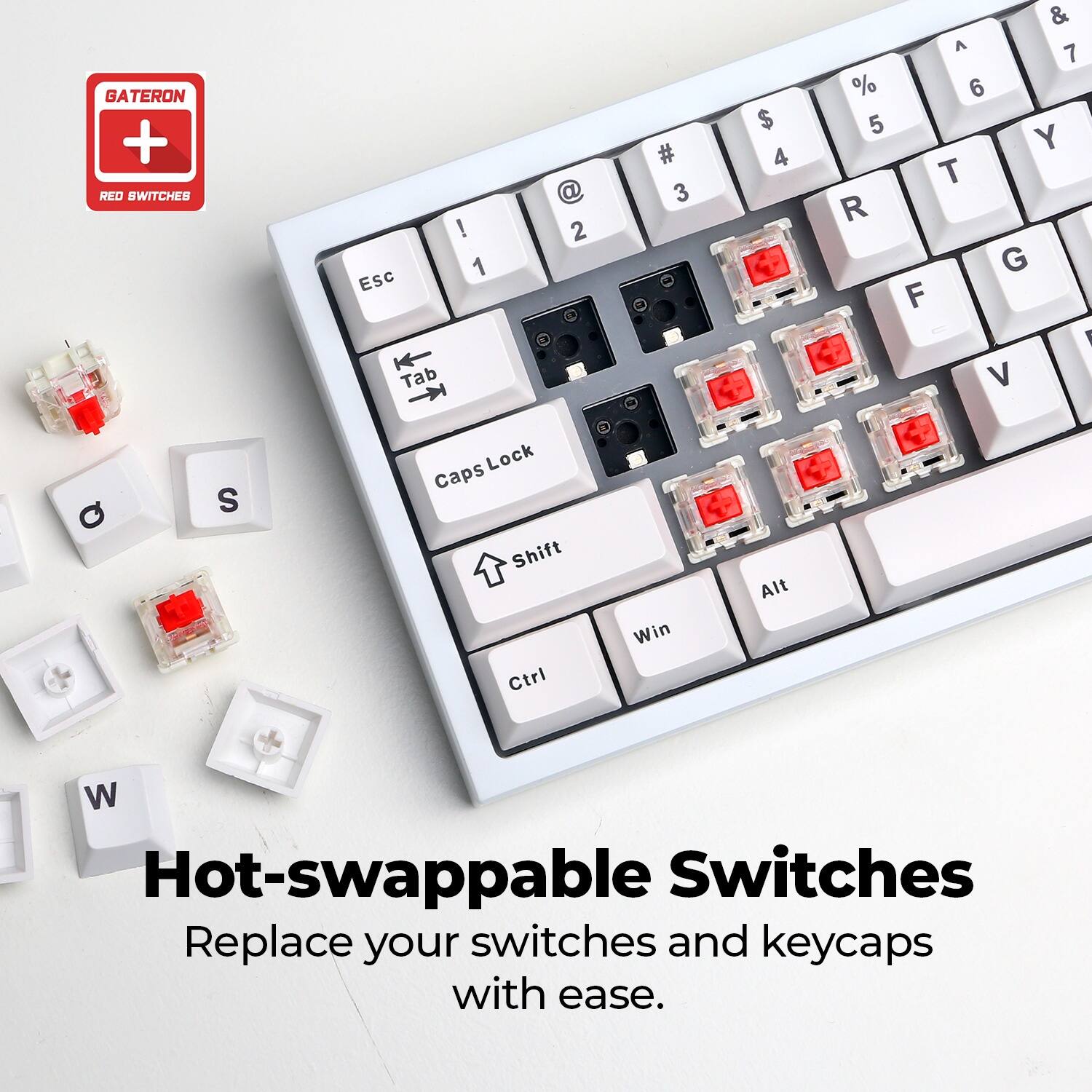 CyberPowerPC CK60 60% Wired RGB Mechanical Linear Switch Gaming ...