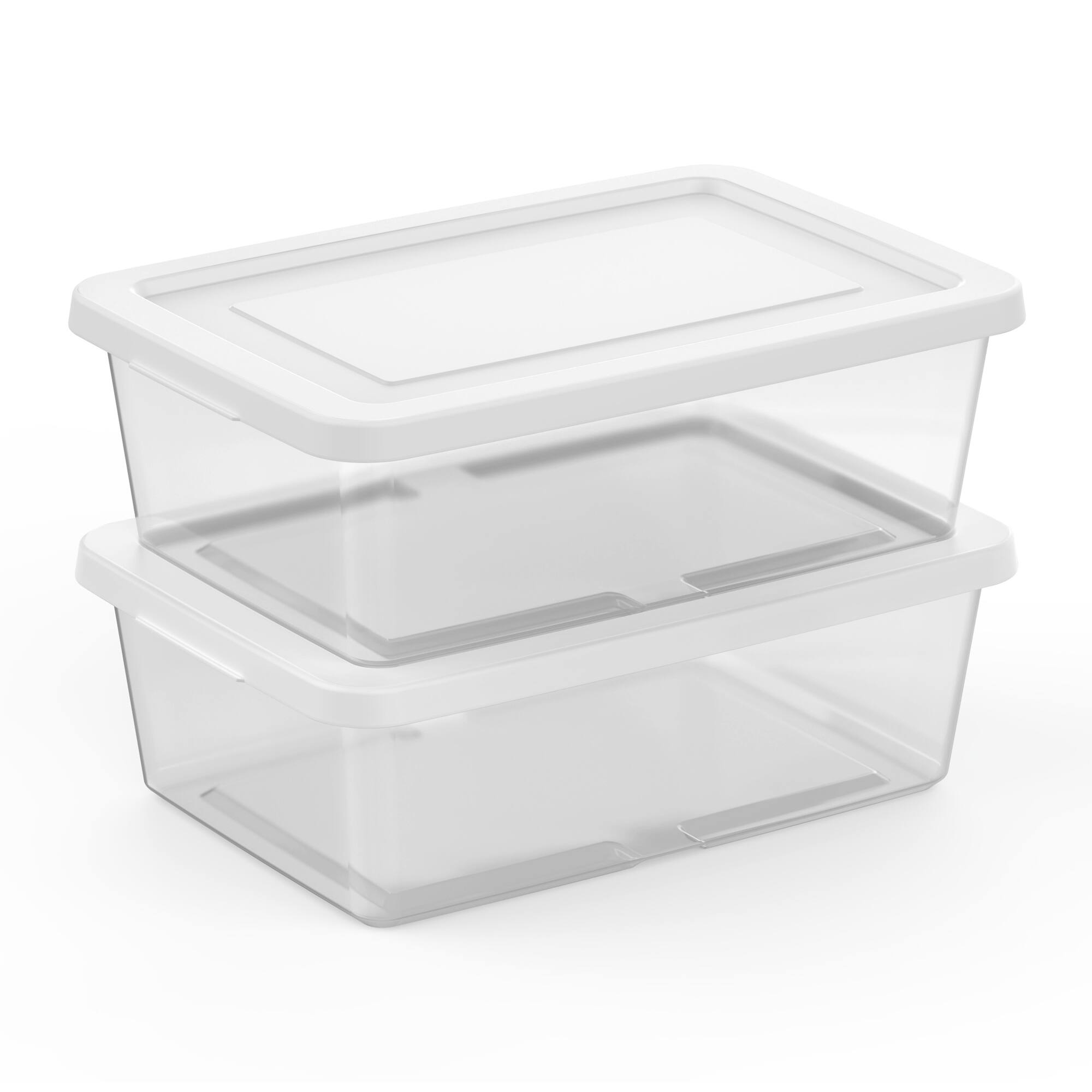 Sterilite 12 Qt Storage Box, Stackable Plastic Container Home Organizer ...