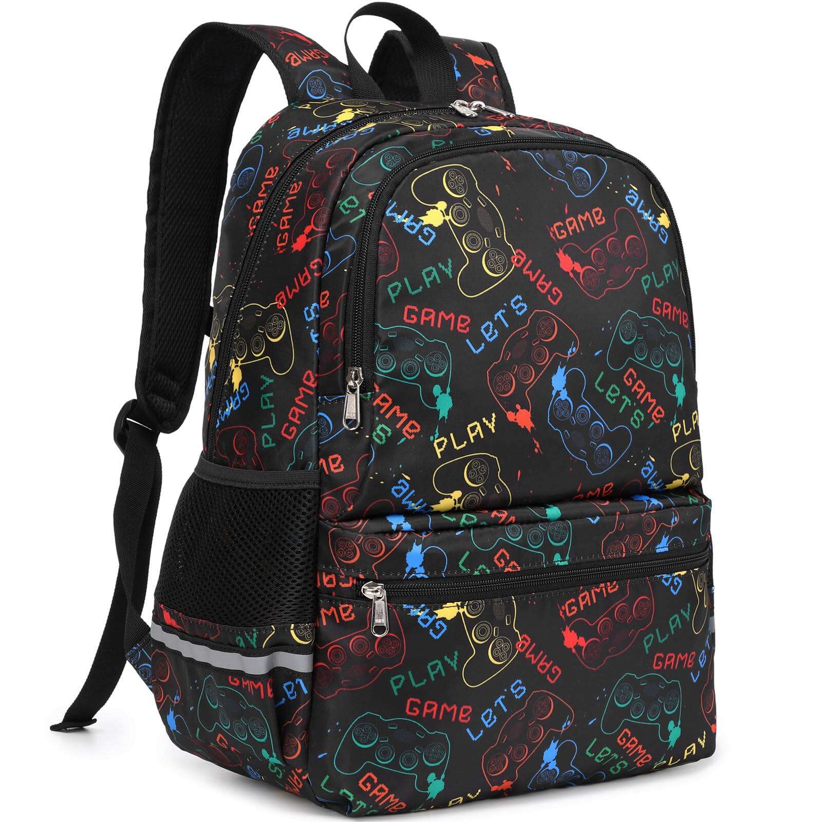 Pacoar Cade School Backpack For Gamer With Lunch Bag Pencil Case ...