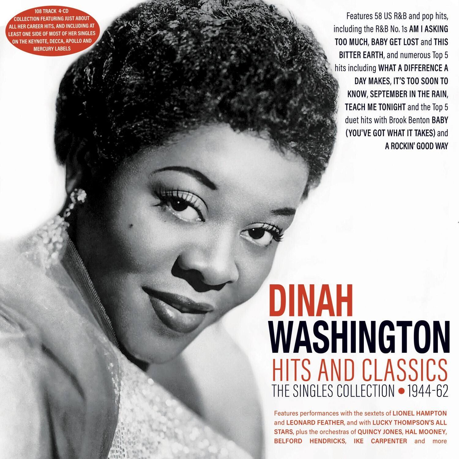 Dinah Washington Hits And Classics: The Singles Collection 1944 62 ...