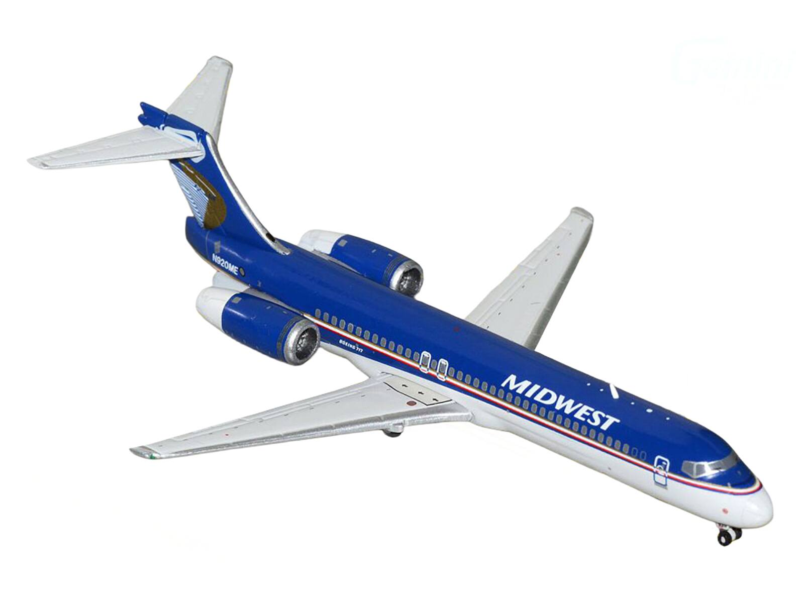 Boeing 717 200 Commercial Aircraft "Midwest Airlines" (N920ME) 1/400 ...