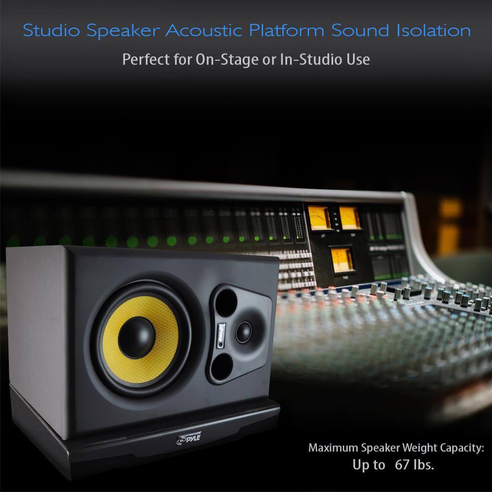Pyle Speaker Isolation Pads 13 x 11 x 2.6 inches Acoustic Noise ...