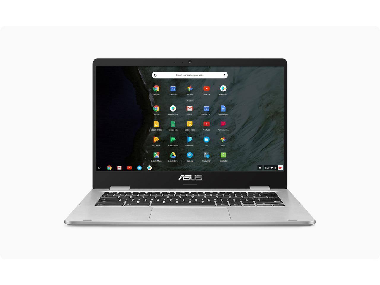 ASUS Refurbished Excellent Chromebook C424MA WH44F 14" FHD Intel N4020 ...