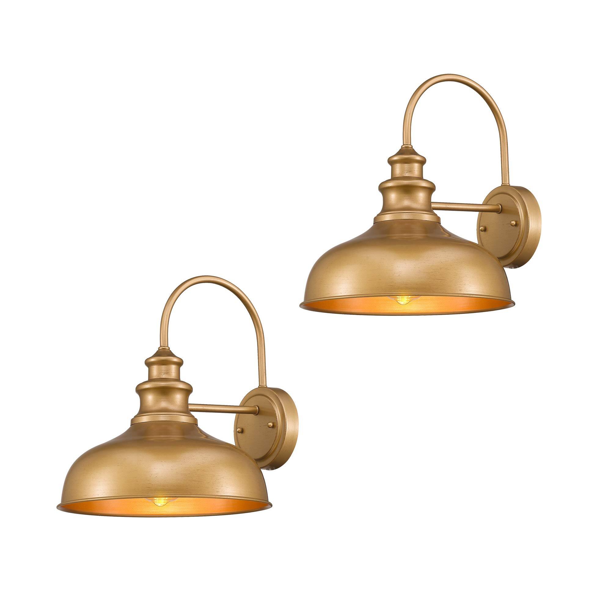 COTTAGE Industrial Wall Light Barn Fixture Hand painted Finish 02a390 2 ...