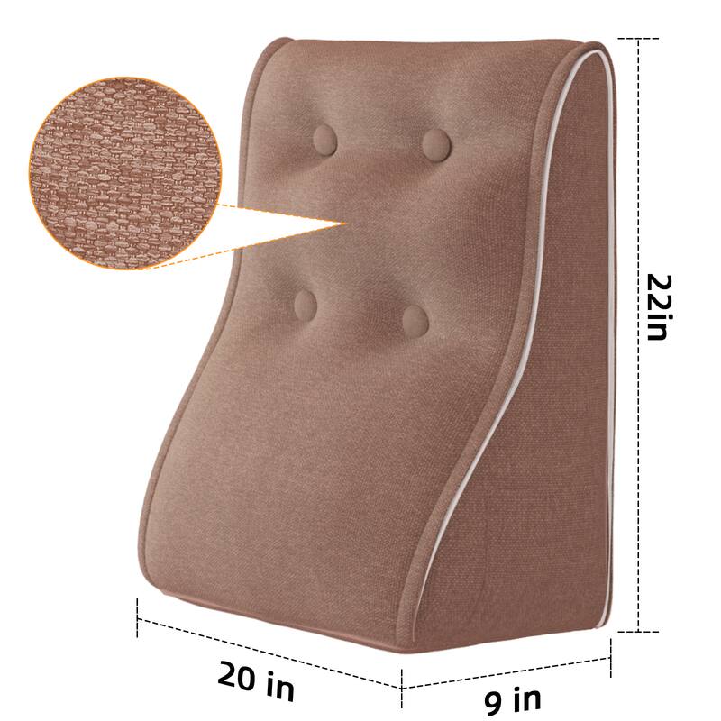 wowmax Wedge Pillow for Headboard, Reading & Sleeping Comfortable ...