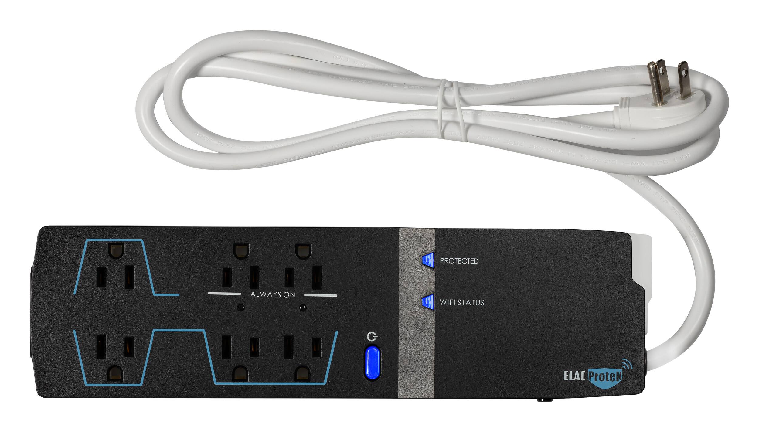 Customer Reviews: ELAC ProteK 6 Outlet 540 Joules Surge Protector Black ...