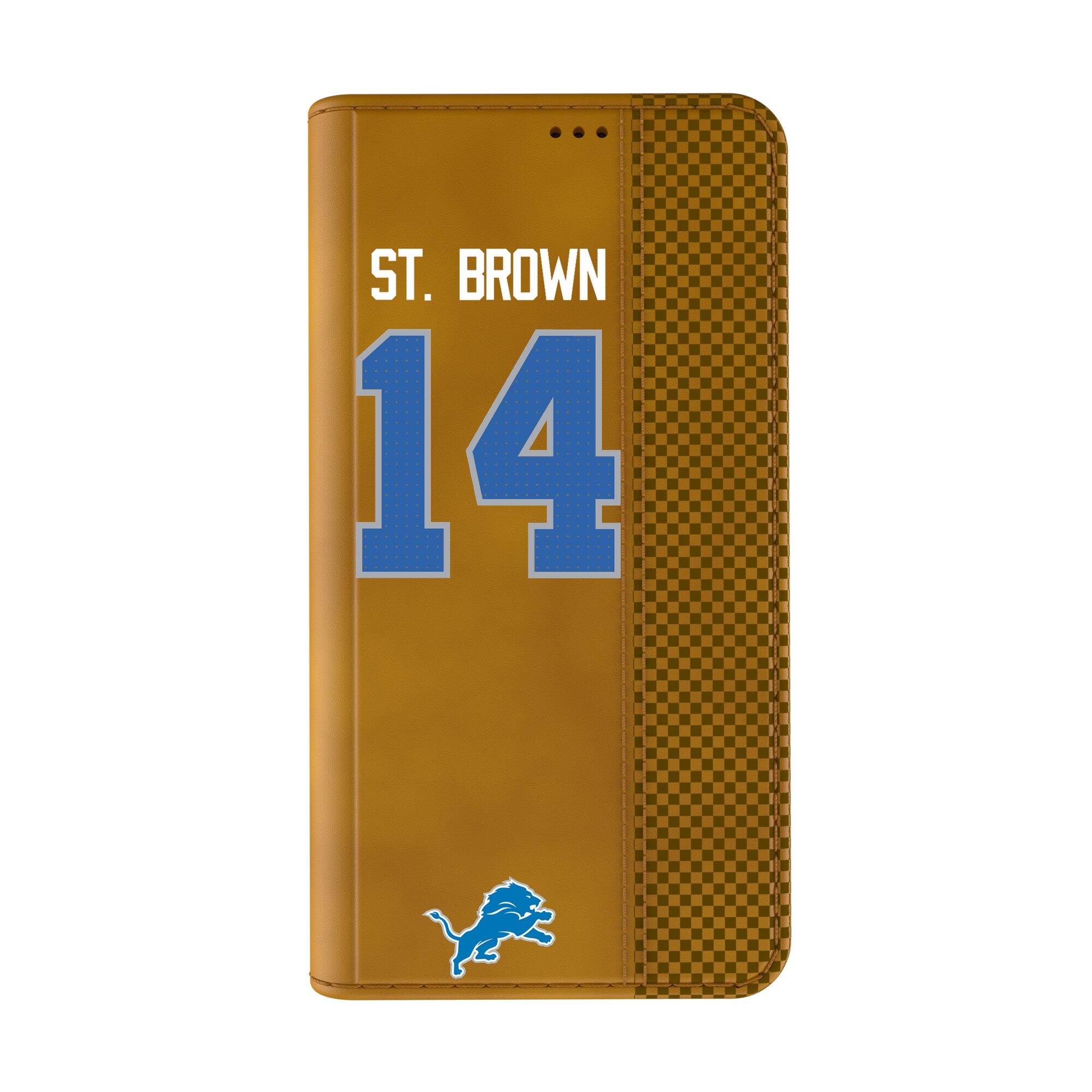 Keyscaper NFL Amon Ra St. Detroit Lions Folio iPhone Case 13 Pro Max Brown 202398801 - Best Buy