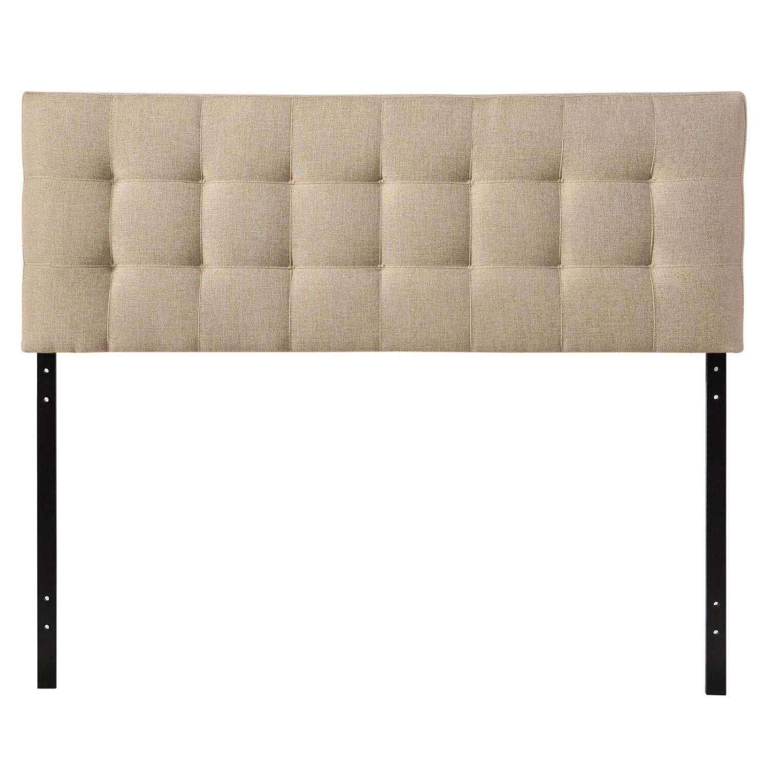 Hivvago King size Fabric Upholstered Headboard with Modern Tufting ...