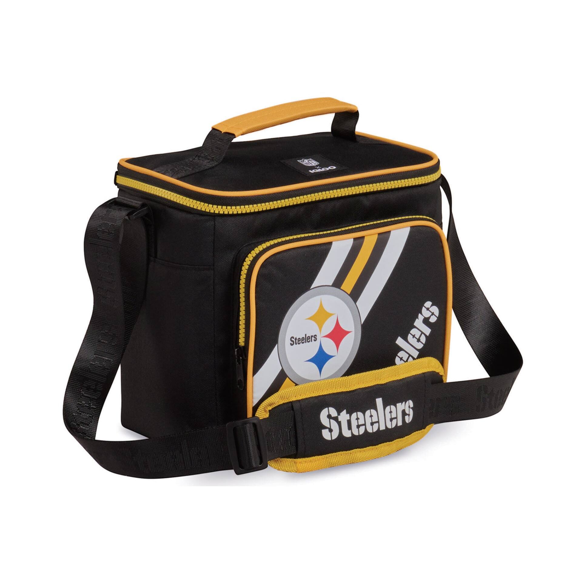 Igloo Pittsburgh Steelers Square Lined 4 Pack Cooler Black 203500298 ...