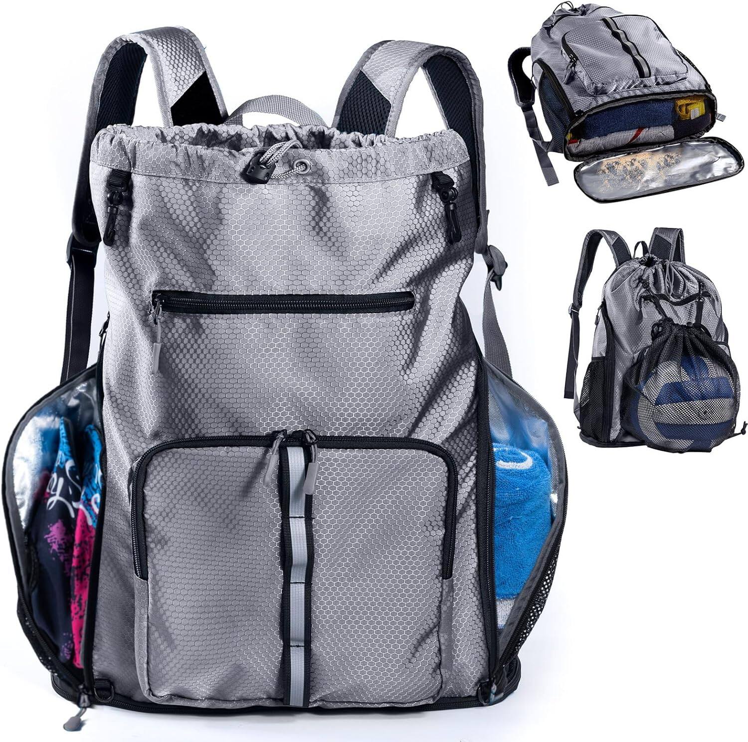 Eden Trails Large Waterproof Sandproof Beach Backpack with Shoe & Wet ...