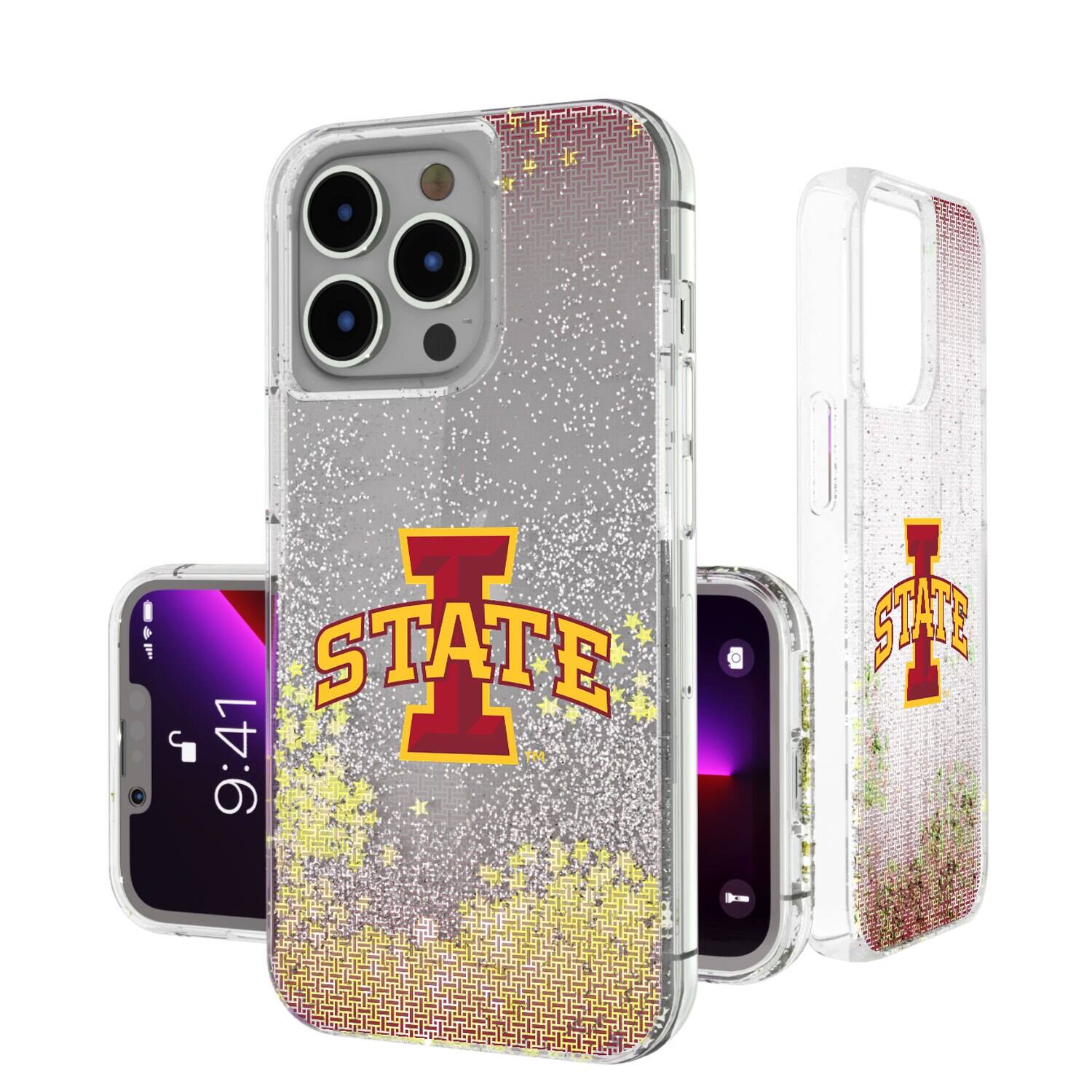 Keyscaper NCAA Iowa State Cyclones Linen Logo iPhone Glitter Case 15 ...