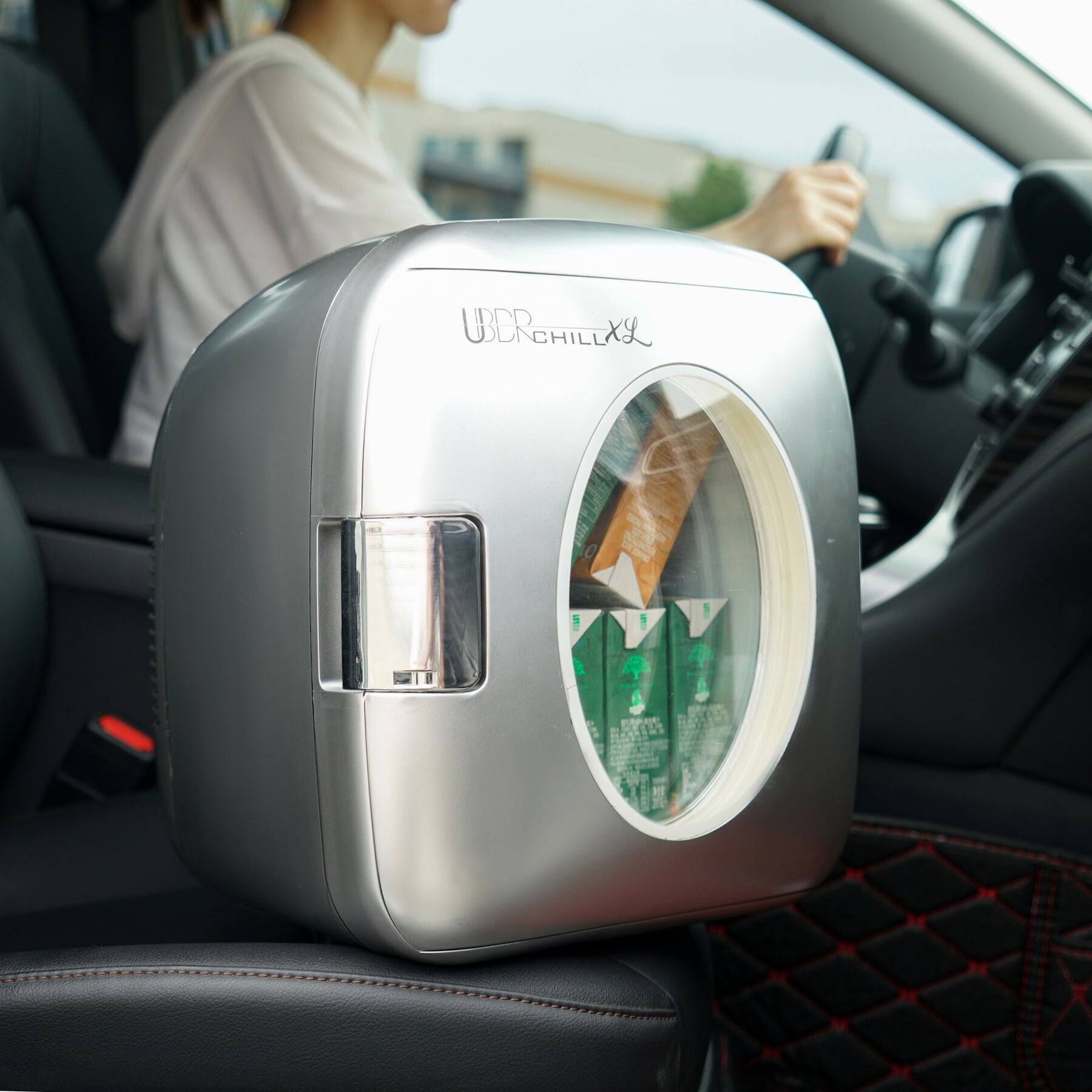 Uber Appliance Uber Chill XL 12 Can Mini Fridge Silver UB-XL1-SILVER ...