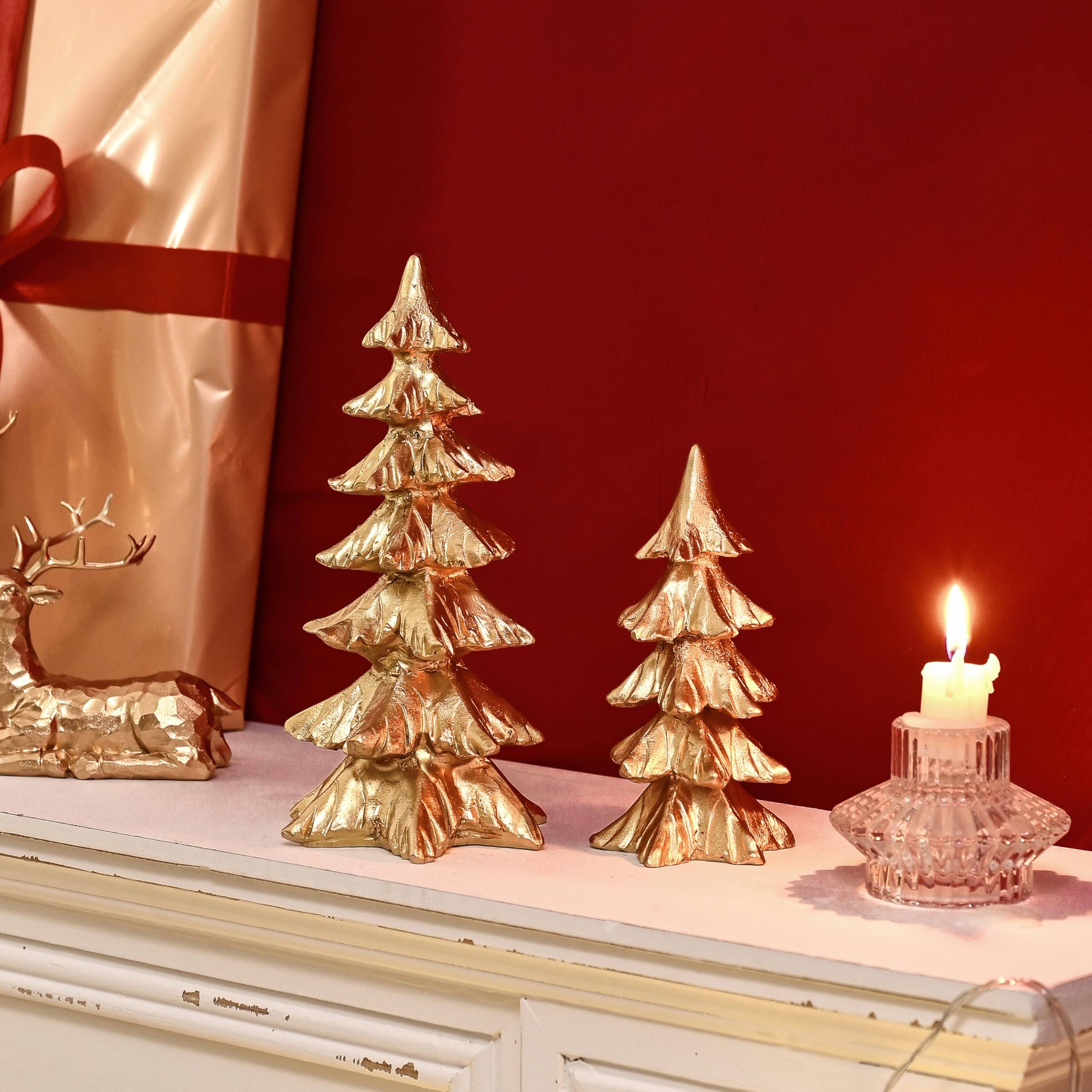 NICHOLAS KLEIN Christmas Tree Figurines Trees Home Decor Tabletop Set ...
