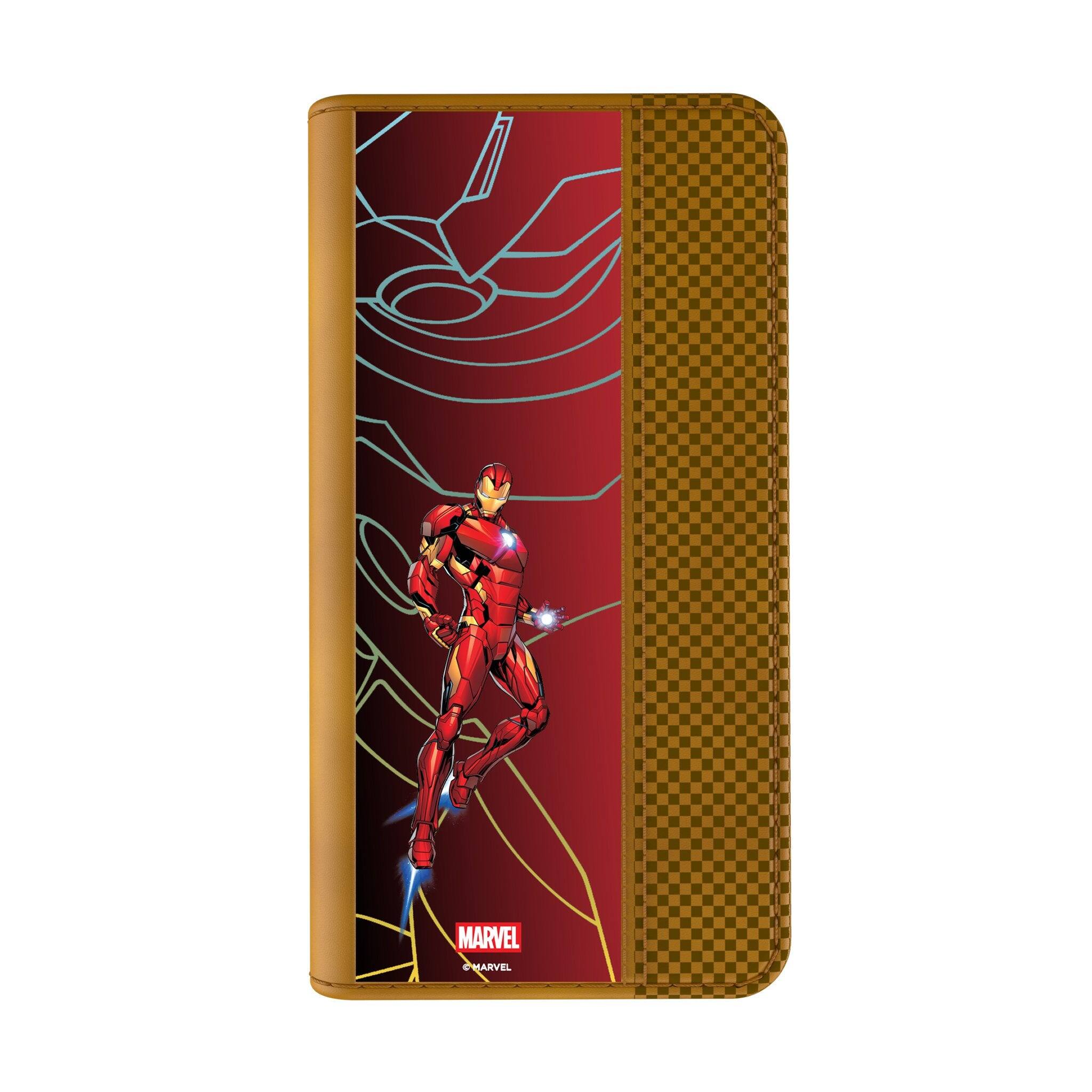Keyscaper Marvel MechLine Folio Phone Case Apple iPhone 15 Plus Iron ...