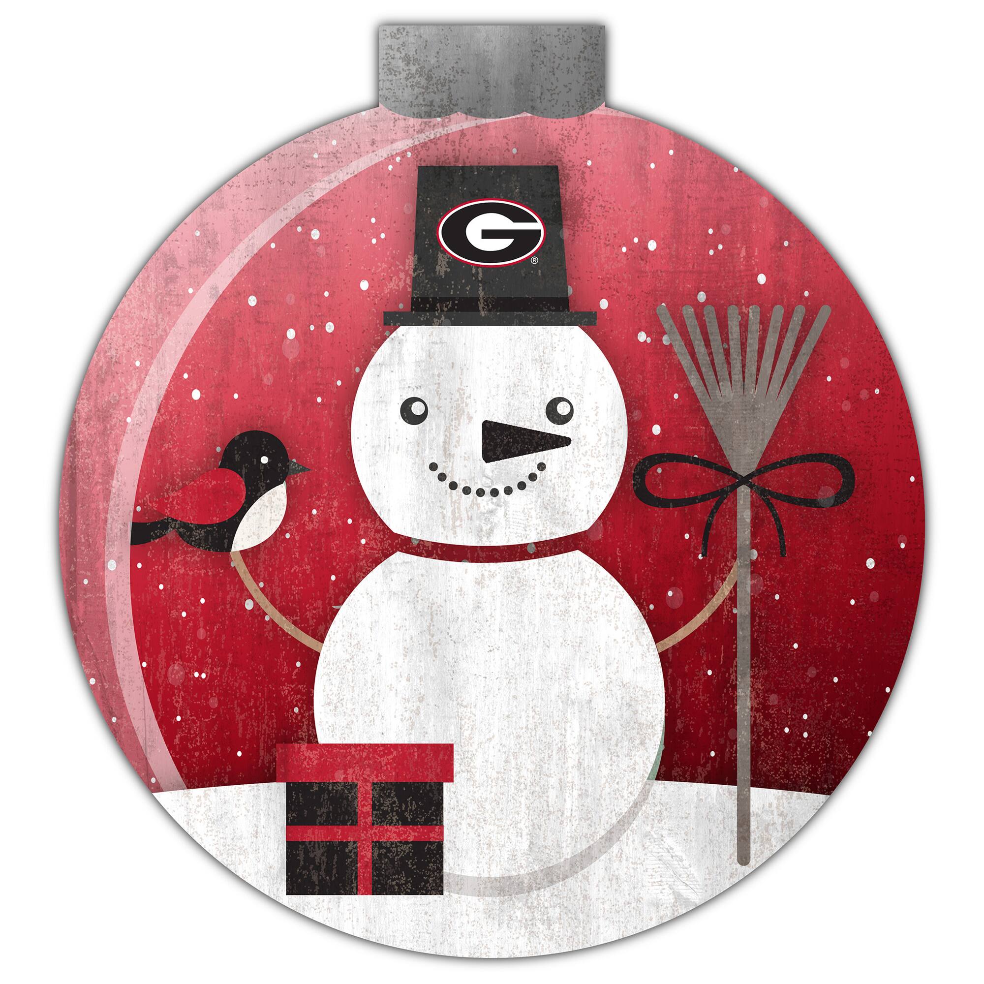 Fan Creations Georgia Bulldogs 12'' Snow Globe Wall Art Multicolor ...