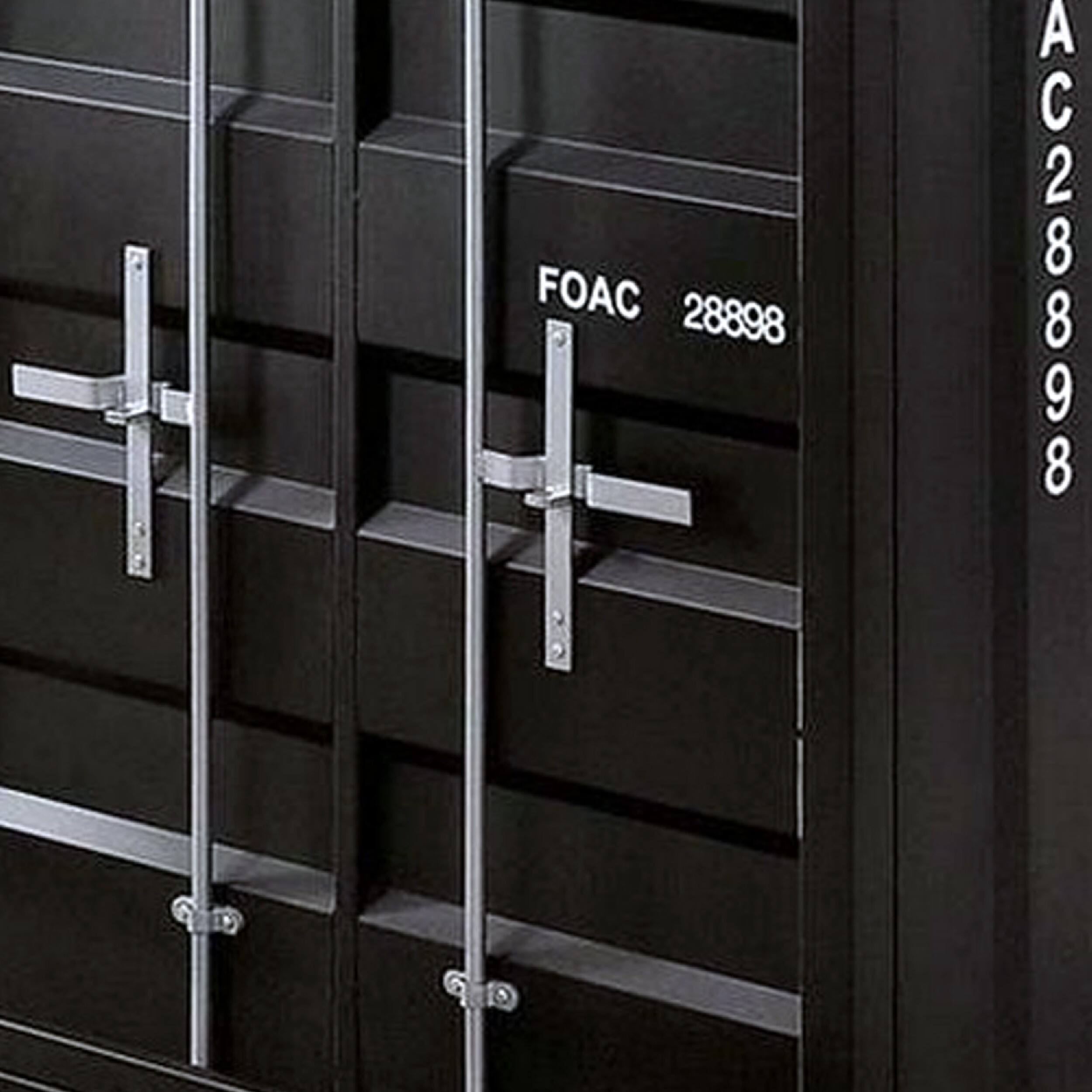 Manhattan Lane 47 Inch Bar Table with Storage, Industrial Style, LED ...