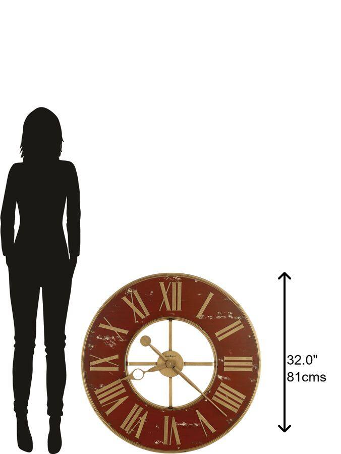 Howard Miller 625649 Boris Wall Clock 625679 Brown 625649 - Best Buy